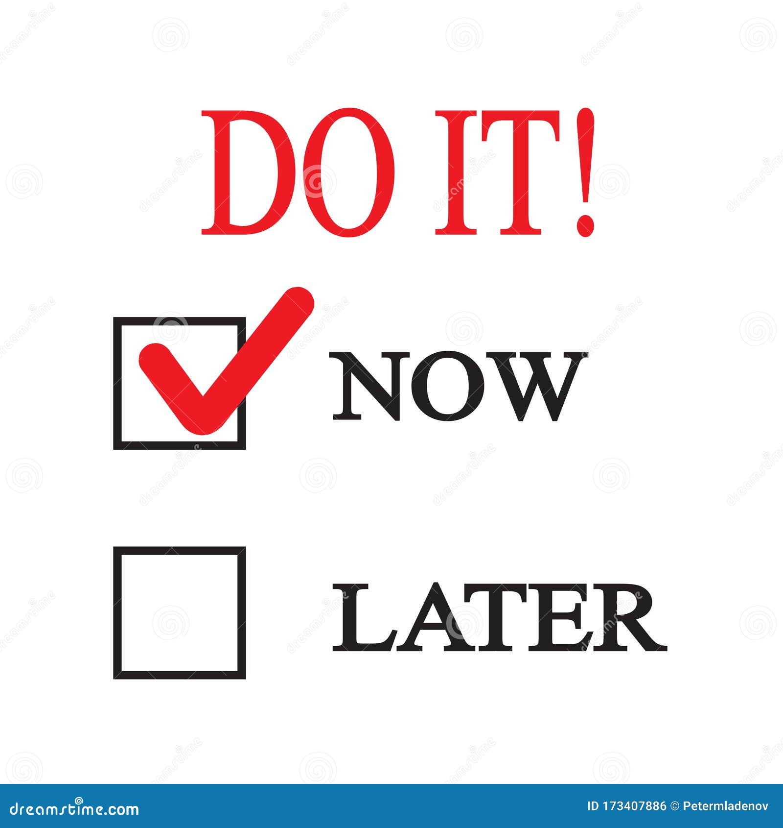 Checklist Now Later Cartoon Vector | CartoonDealer.com #176756271