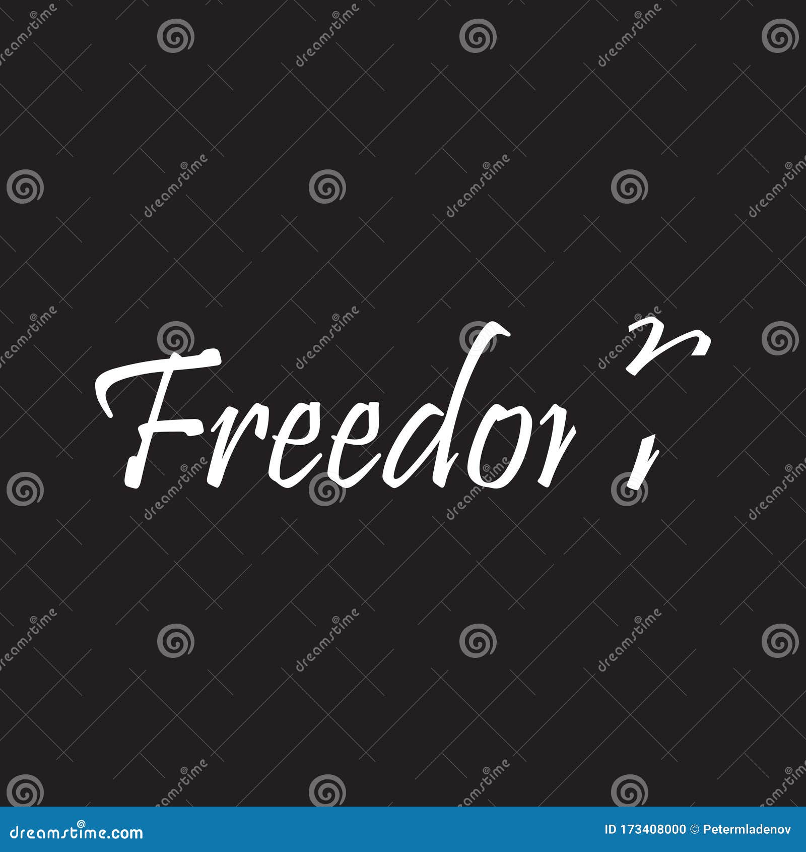 Freedom - Typography Graphic Design for T-shirt Graphics, Banner ...