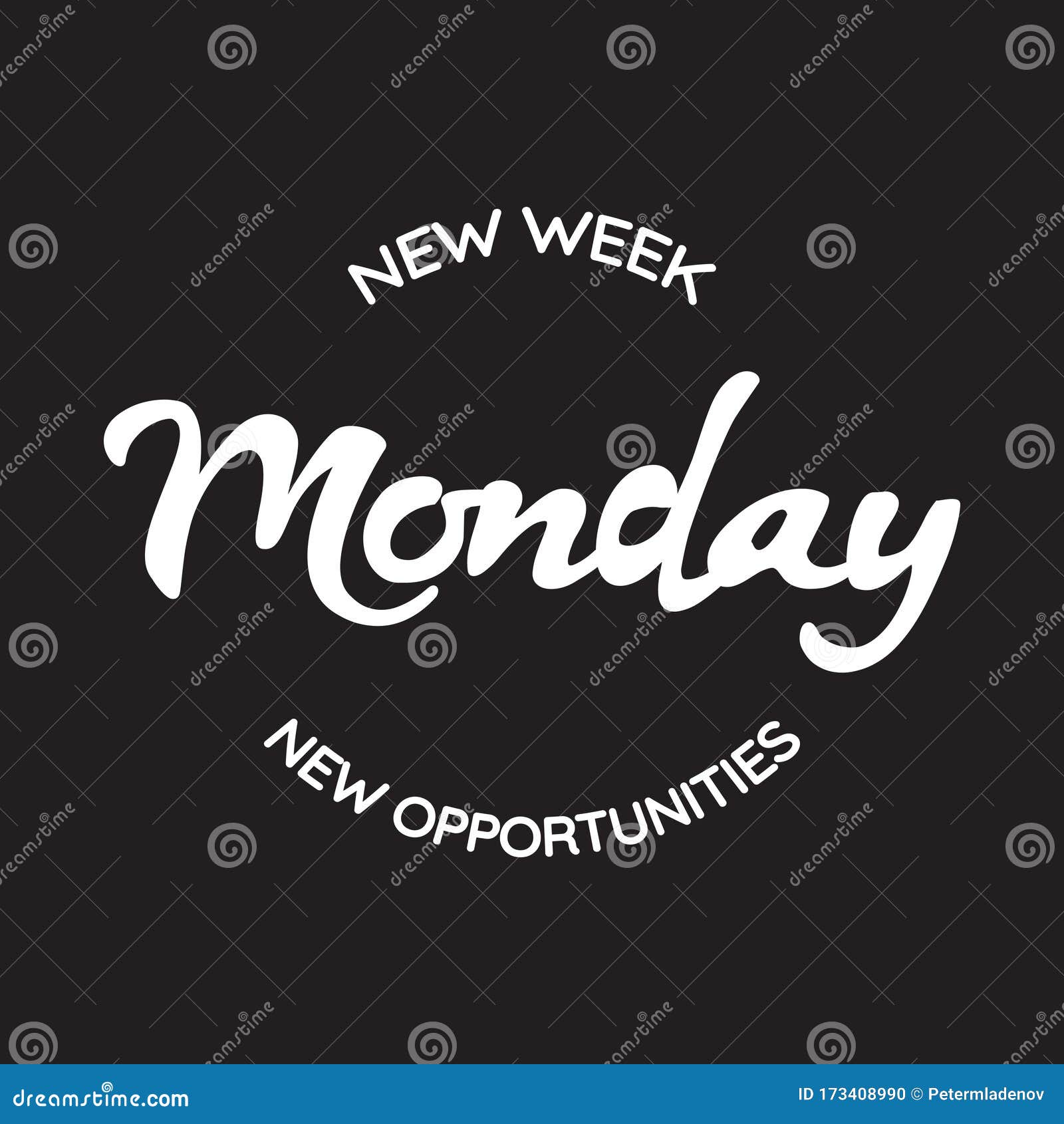 Monday - Vector Illustration Design for Poster, Textile, Banner, T ...