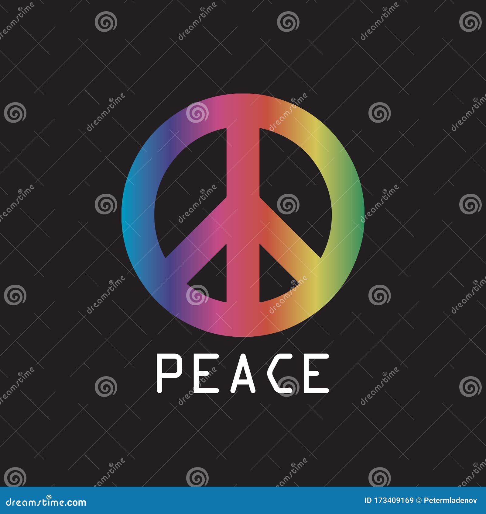 Pacifism Poster Template Layout. Peaceful Demonstration Banner, Booklet ...