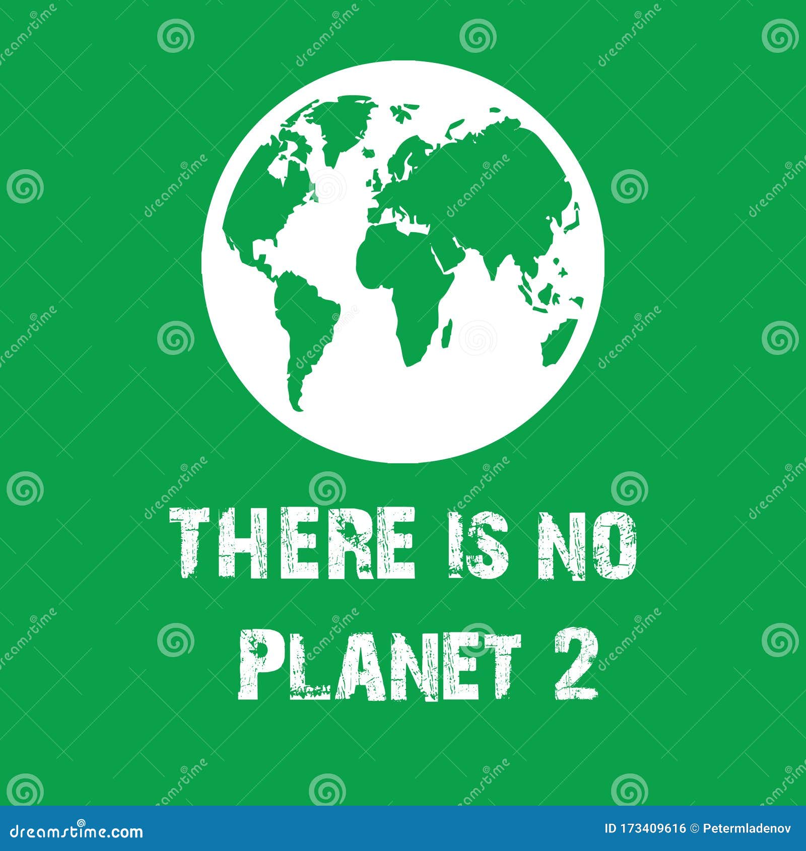 There is No Planet Earth 2. Stock Vector - Illustration of green, plant ...