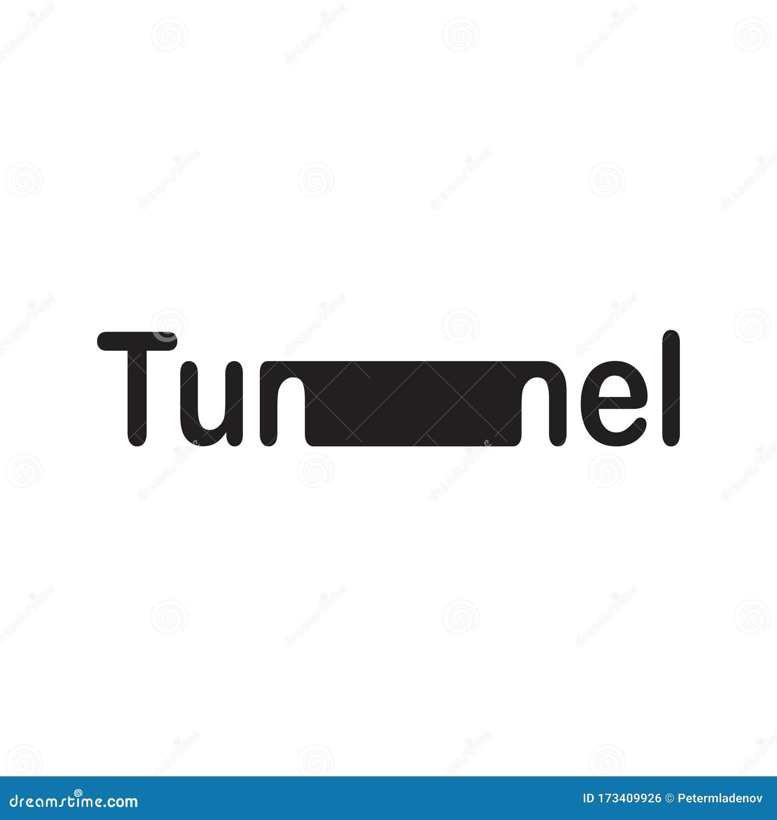 Tunnel - Typography Graphic Design for T-shirt Graphics, Banner ...