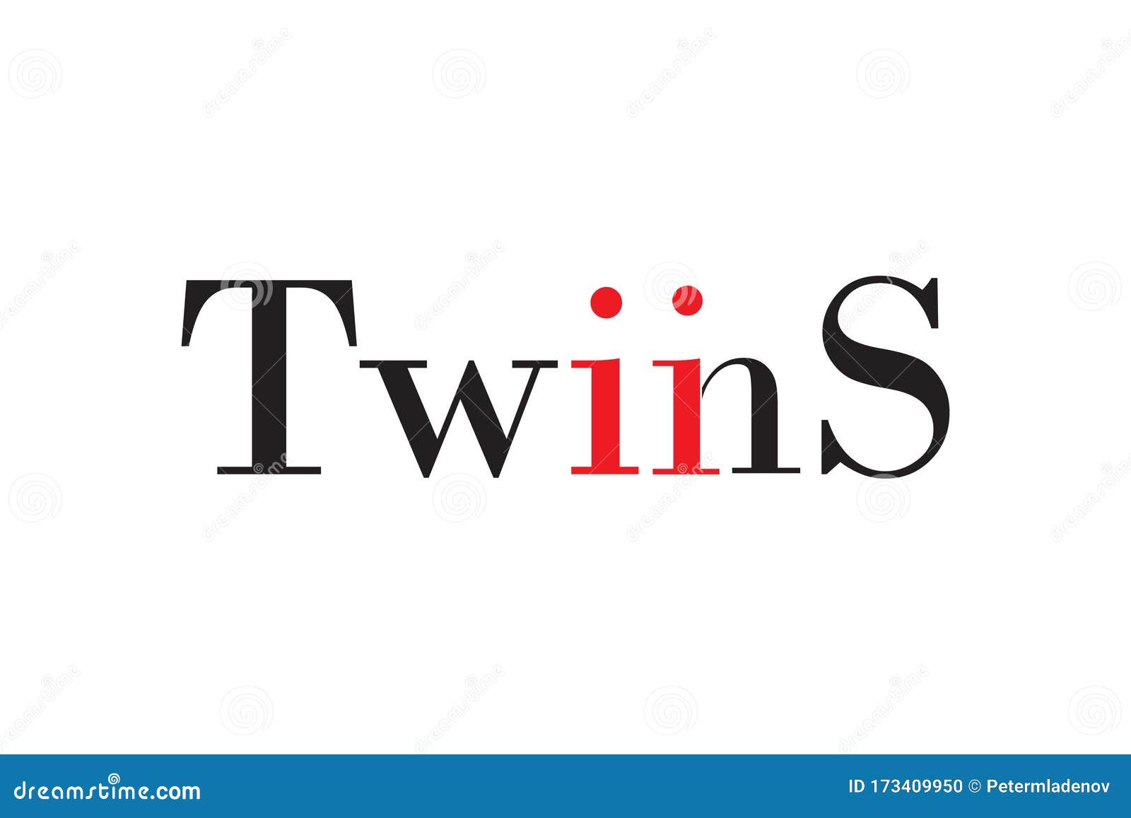 TWINS - Typography Graphic Design for T-shirt Graphics, Banner, Fashion ...