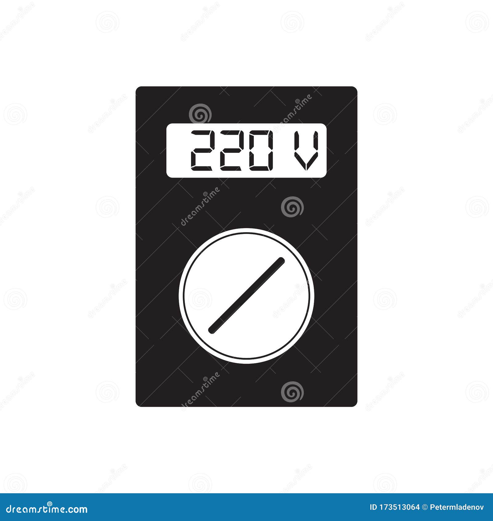 Voltmeter Ð¾r Ampere Meter Icon - Electric Circuit, Multimeter. Stock ...