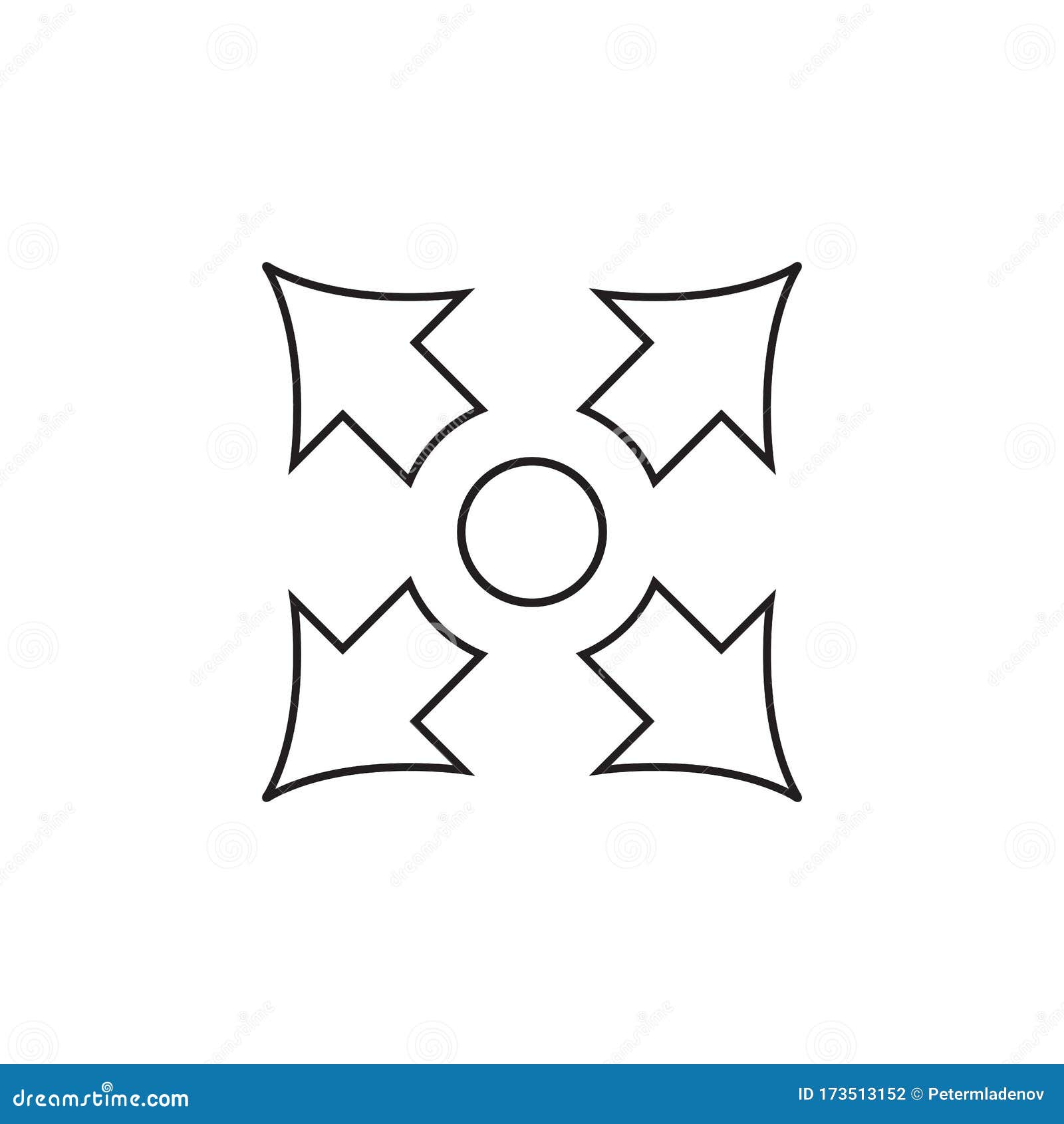 Directions Symbol Icon. Elements In Multi Colored Icons For Mobile ...