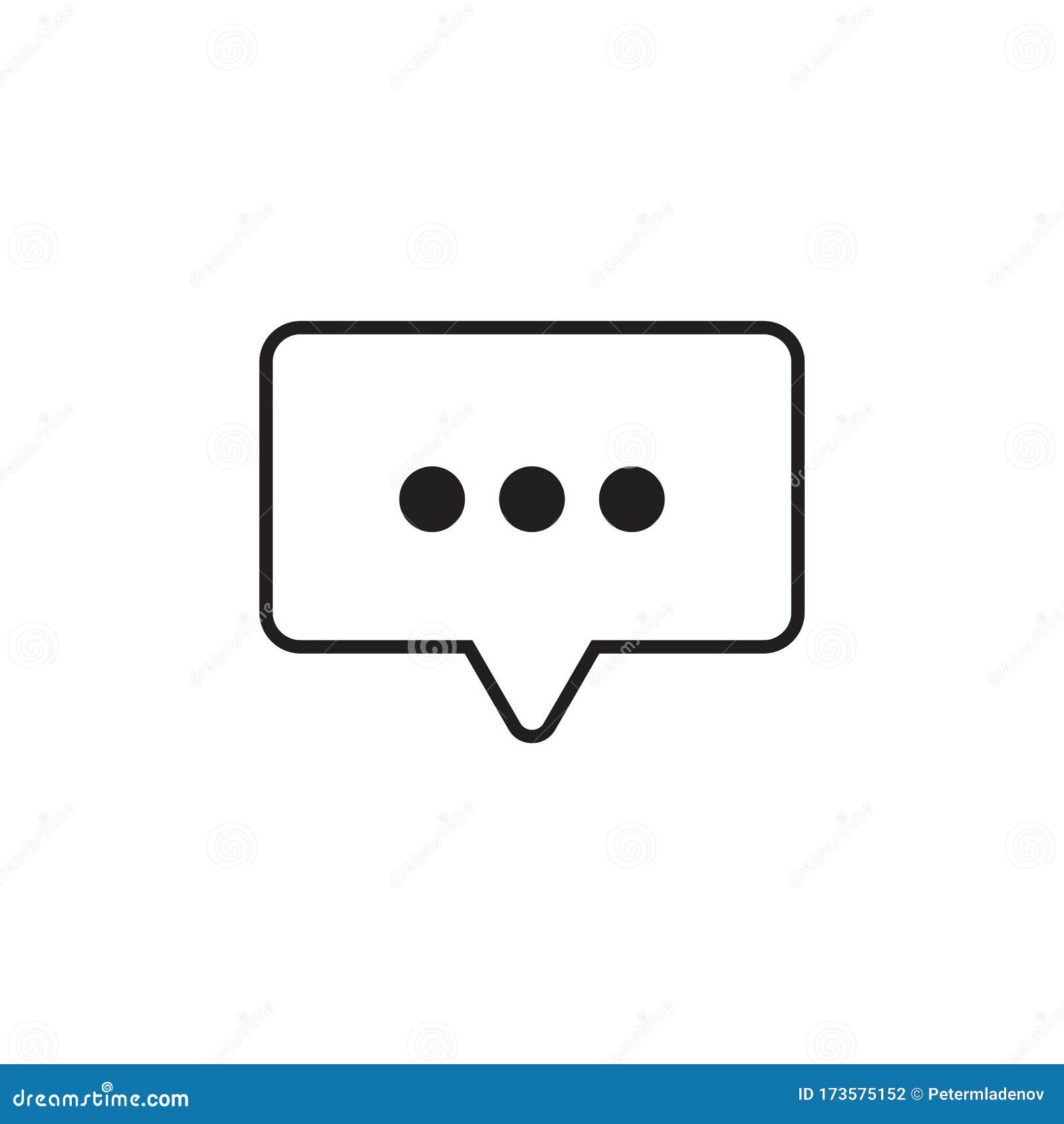 Chat Vector Icon, Dialog Symbol Stock Vector - Illustration of icon ...