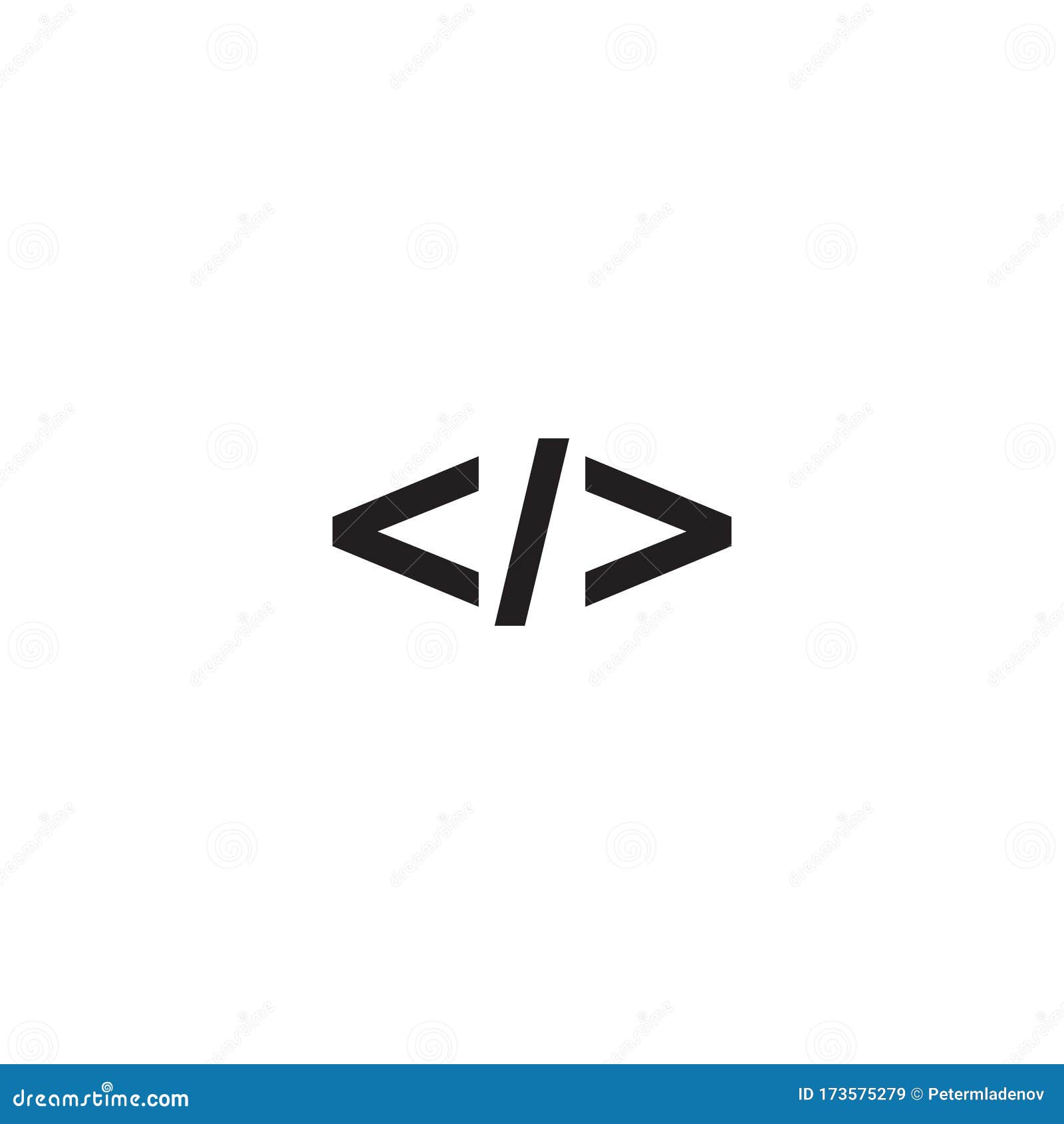 Code Icon Symbol. Vector on White Background. Stock Vector ...