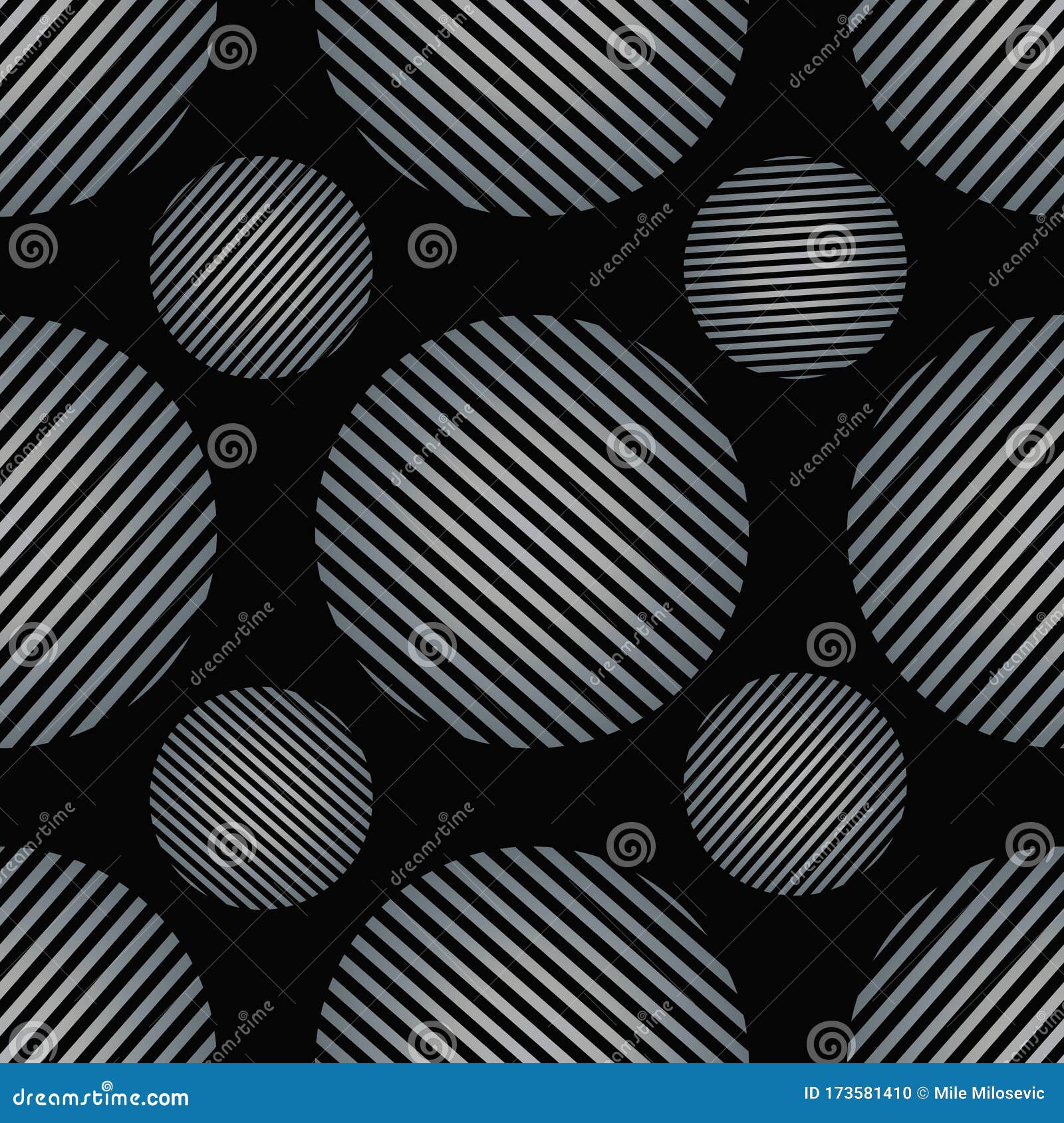 Seamless Geometric Pattern with Circle. Abstract Circle Background ...