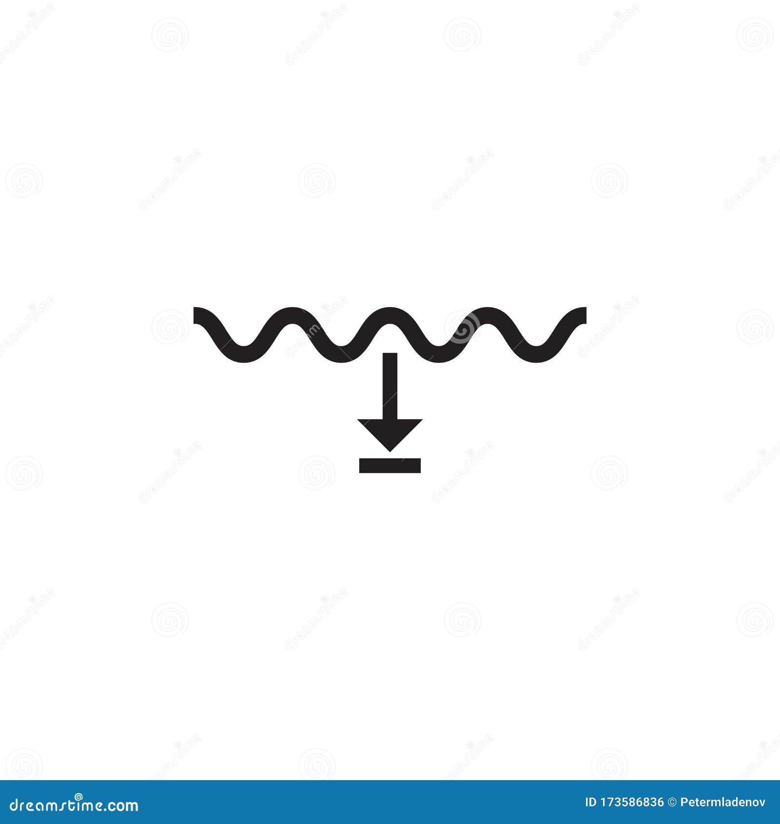 Depth Icon , Vector Illustration on White Background Stock Vector ...