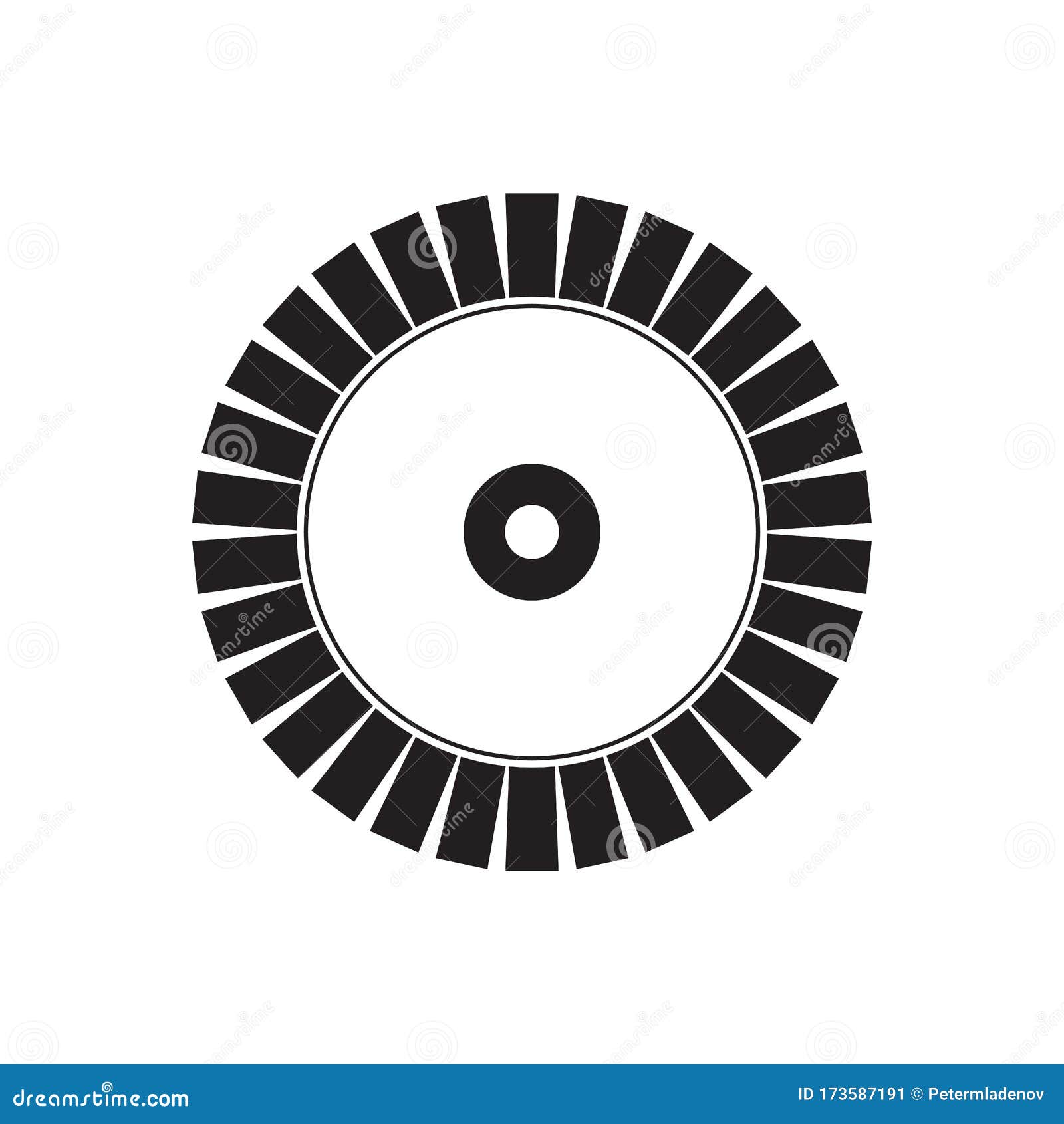 Diamond Disc Symbol for Concrete Cutting - Vector Icon Stock Vector ...