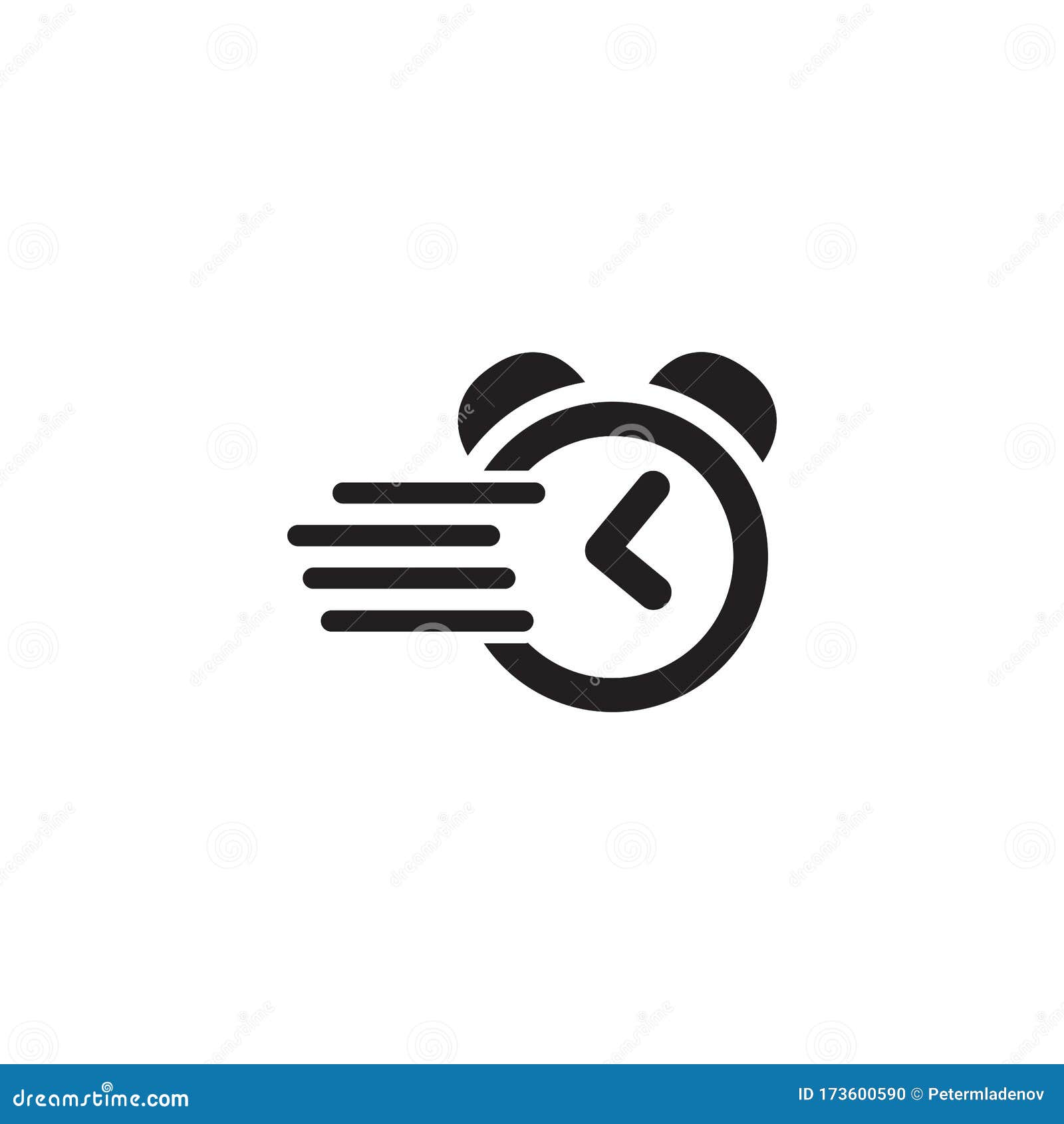 Fast or Deadline Time Vector Icon. Stock Vector - Illustration of delay ...