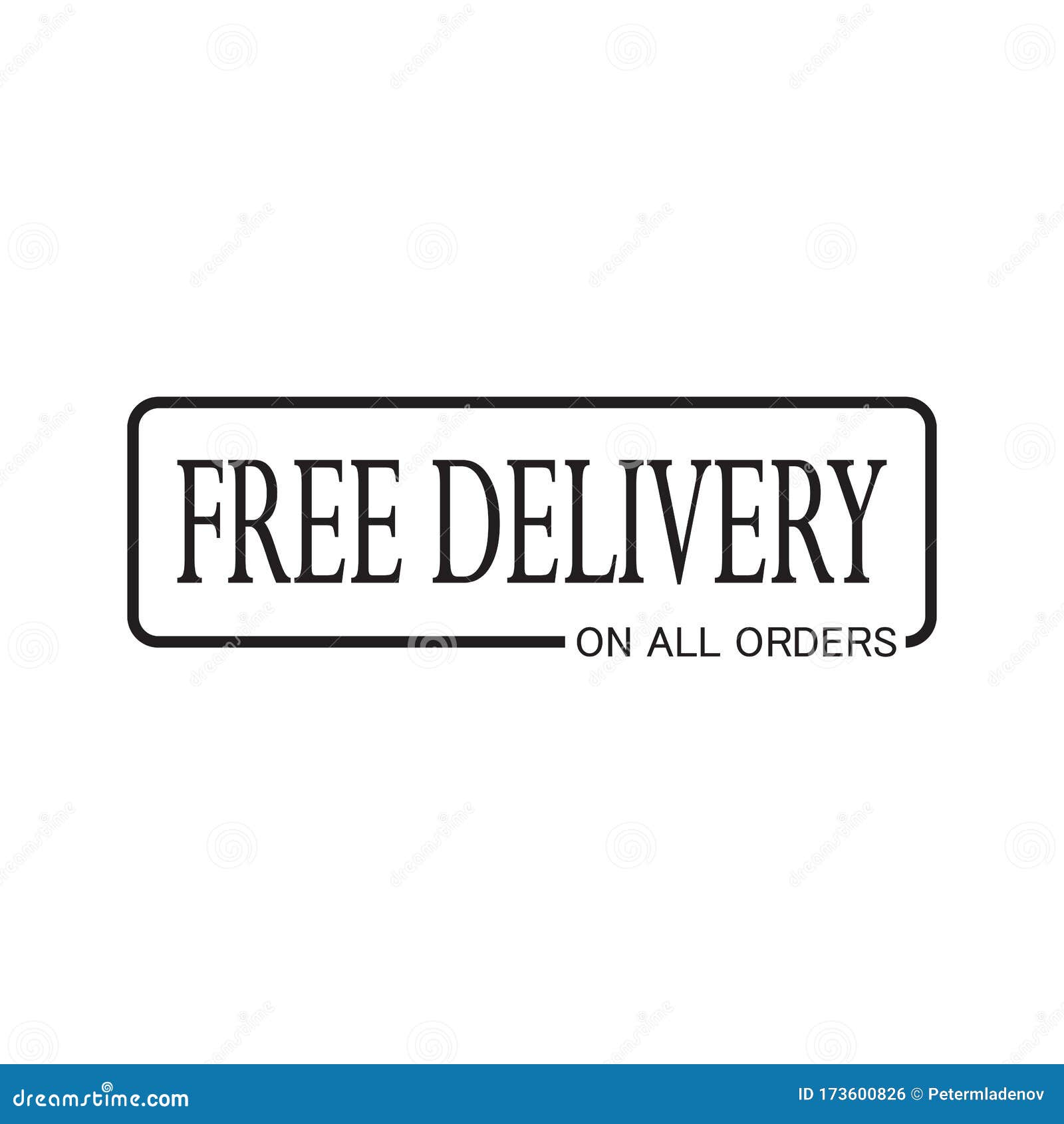 Free Delivery on All Orders - Vector for Businesses, Online Store ...