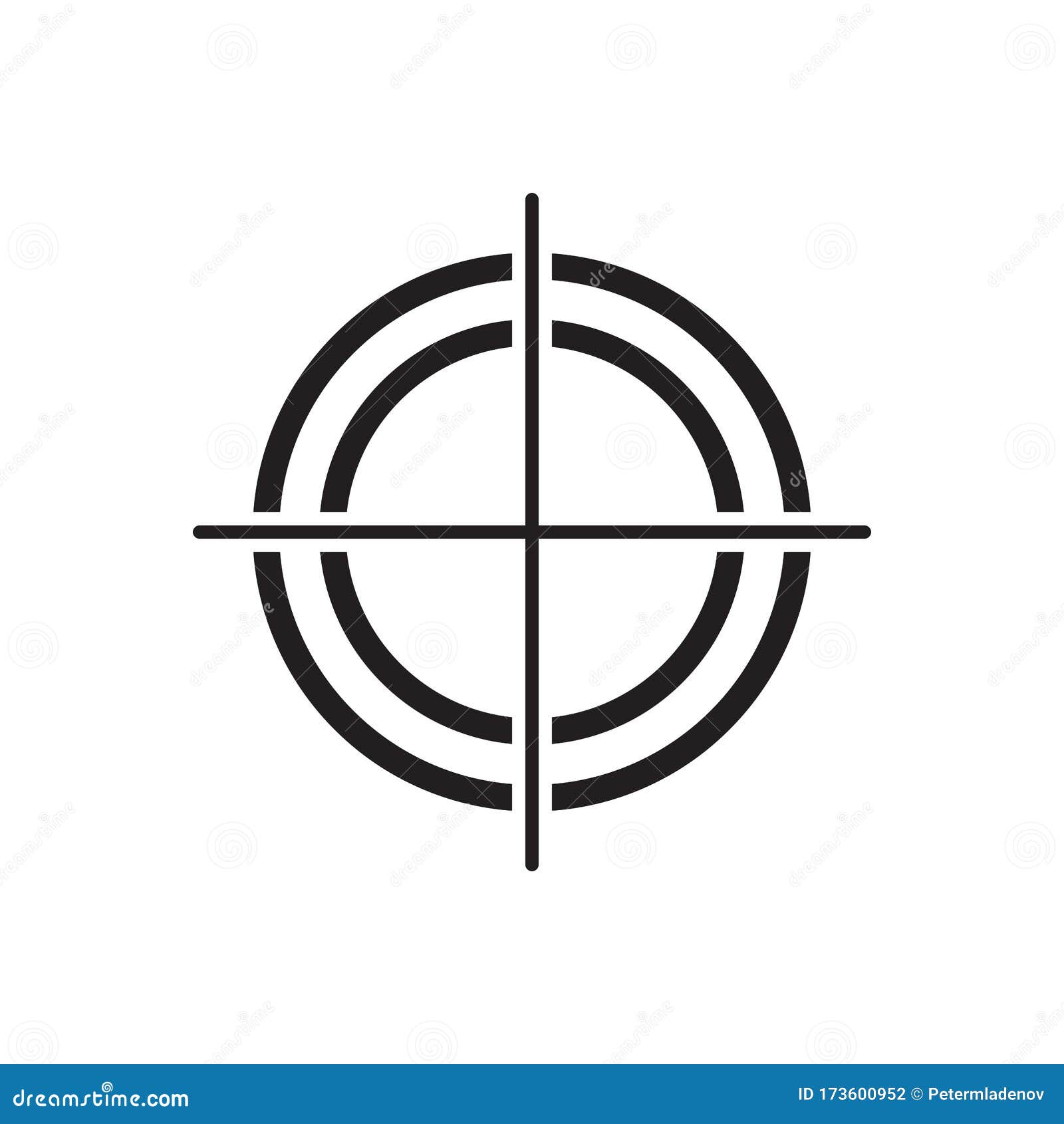 TARGET ICON. FOCUS SIGN SYMBOL VECTOR ILLUSTRATION Stock Vector ...