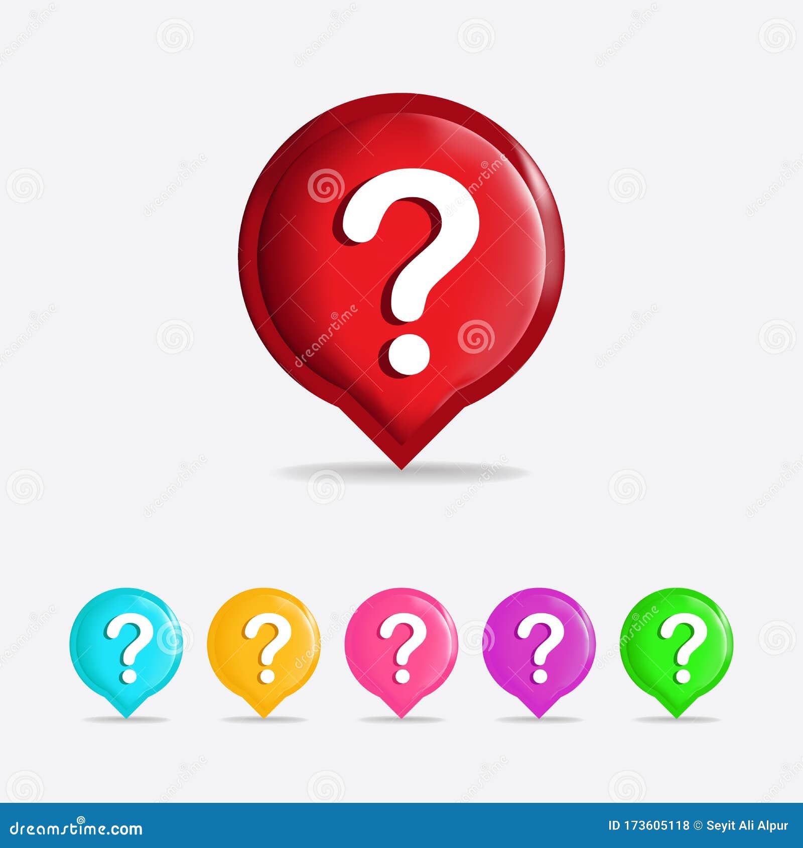 Question mark icon set stock illustration. Illustration of design ...