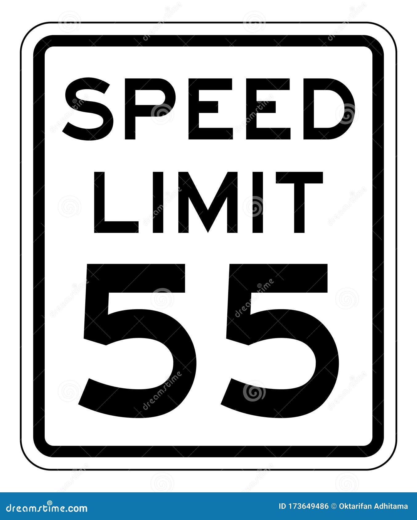 Speed Limit Sign stock vector. Illustration of indication - 173649486