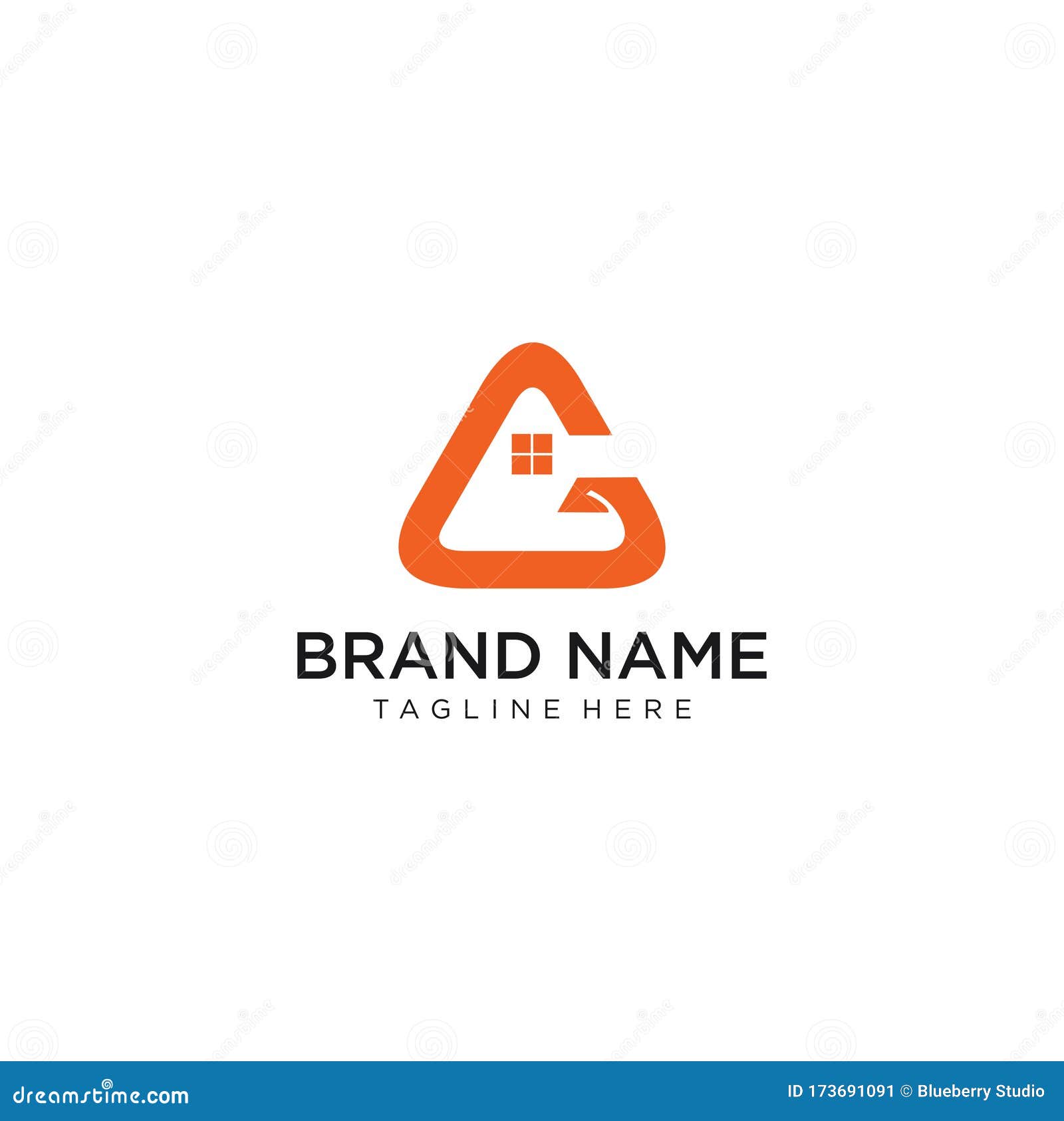 Triangle Letter G Real Estate Logo Design . Triangle Letter G Home Logo ...