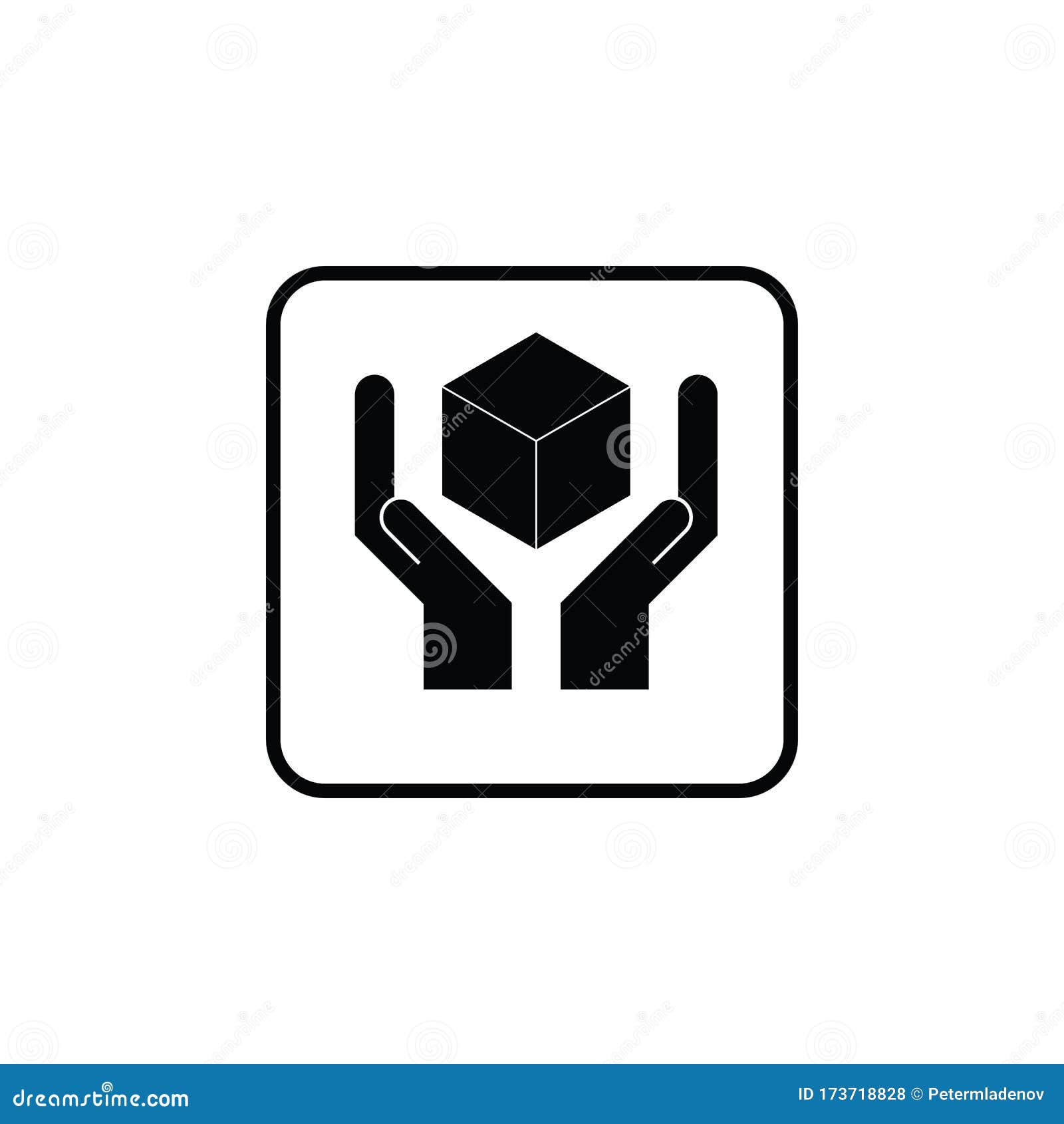 Handle with Care Packaging Symbol Icon. Vector Illustration Design on ...