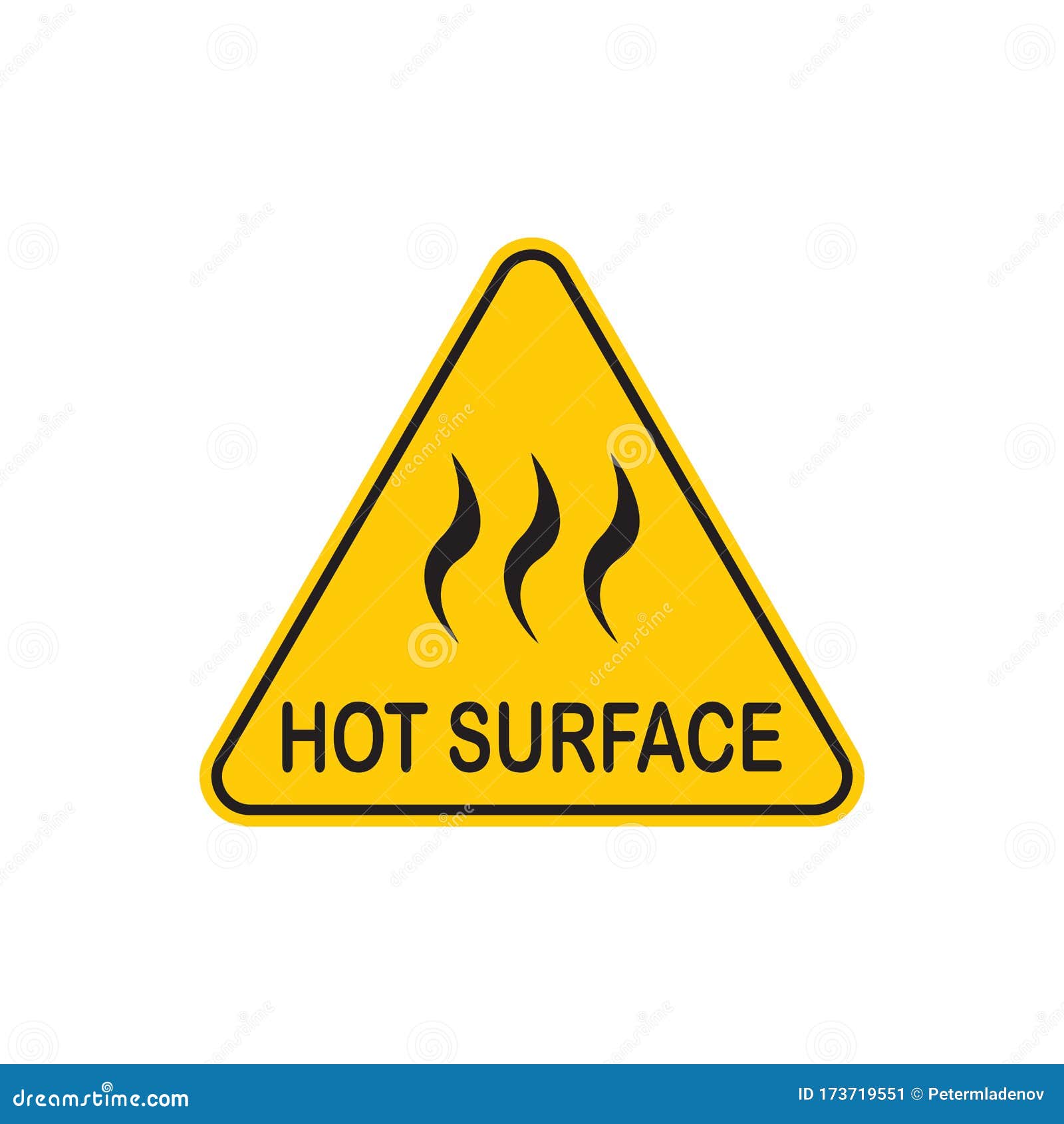 Caution Hot Surface Symbol Sign, Vector Illustration, Isolate On White ... Caution Hot Surface Symbol Sign, Vector Illustration, Isolate On White ...