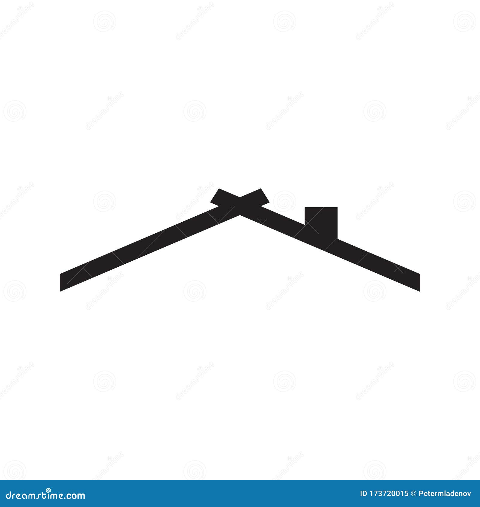 House Roof Graphic Design Template Vector Isolated on White Background ...
