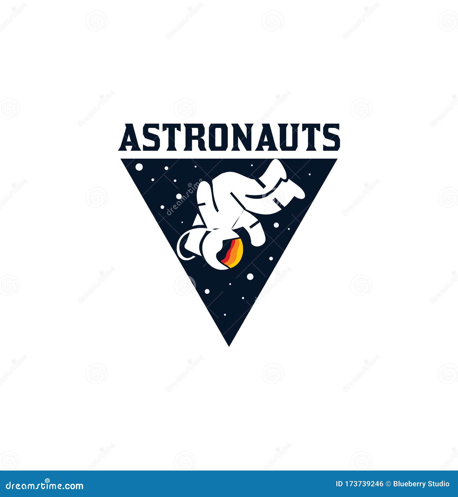 Astronaut Logo Design Inspiration . Space Logo Icon Vector ...