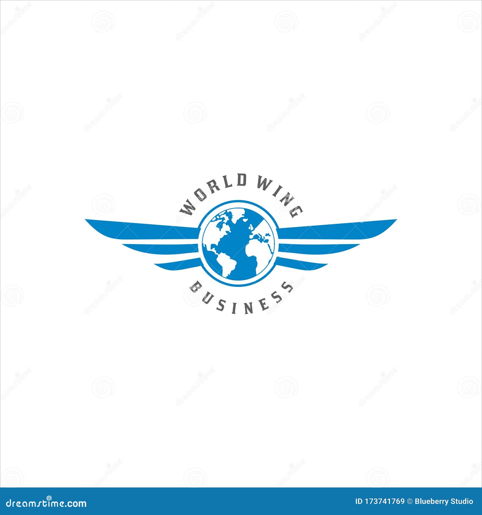 Business Global Wing Logo Icon Design Vector .Business Global Logo Design Globe . World Earth ...