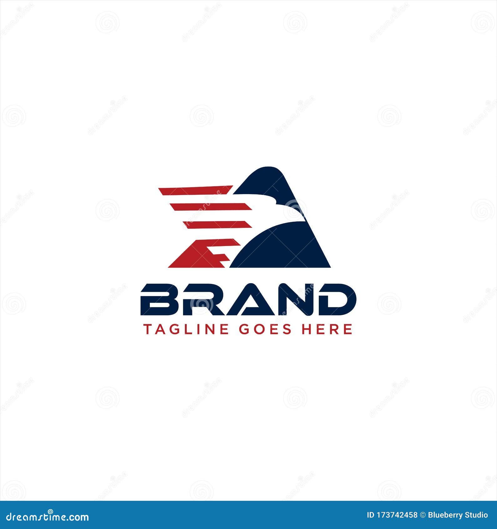 Triangle Eagle Logo Design Illustration . Letter a Eagle Logo . Modern ...