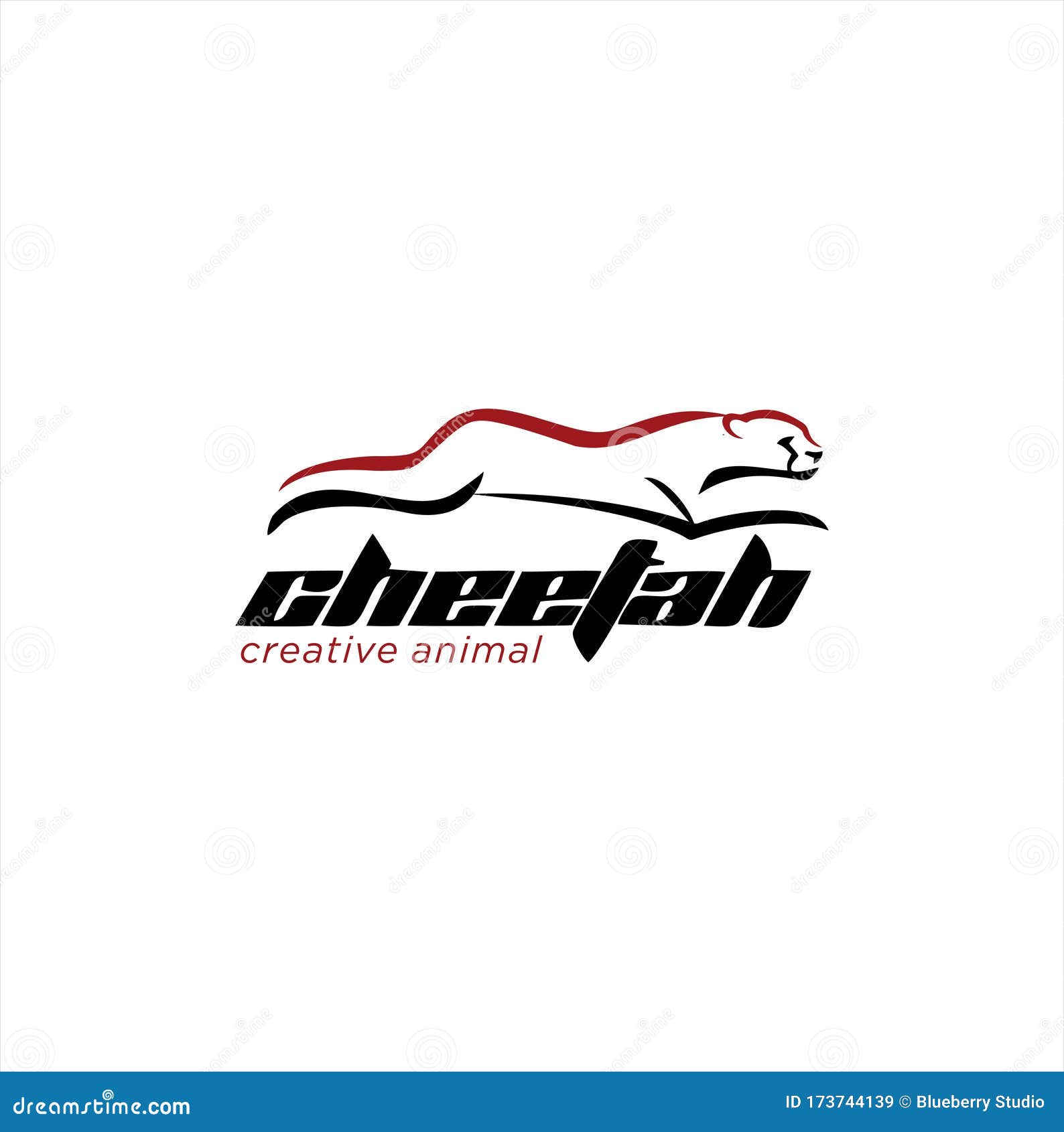 Running Cheetah Logo Template Design Vector Stock . Animal Wild Logo ...