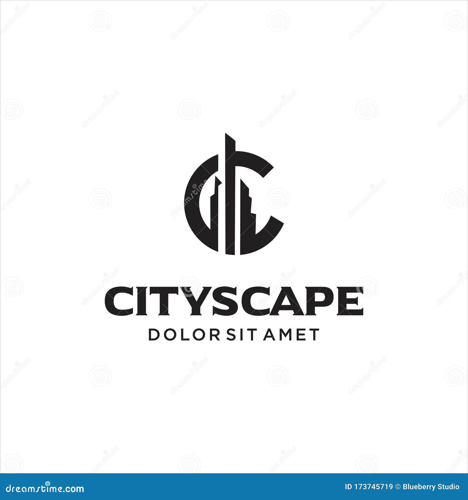 Letter C Building Logo Design Illustration . Initial C Real Estate Logo ...
