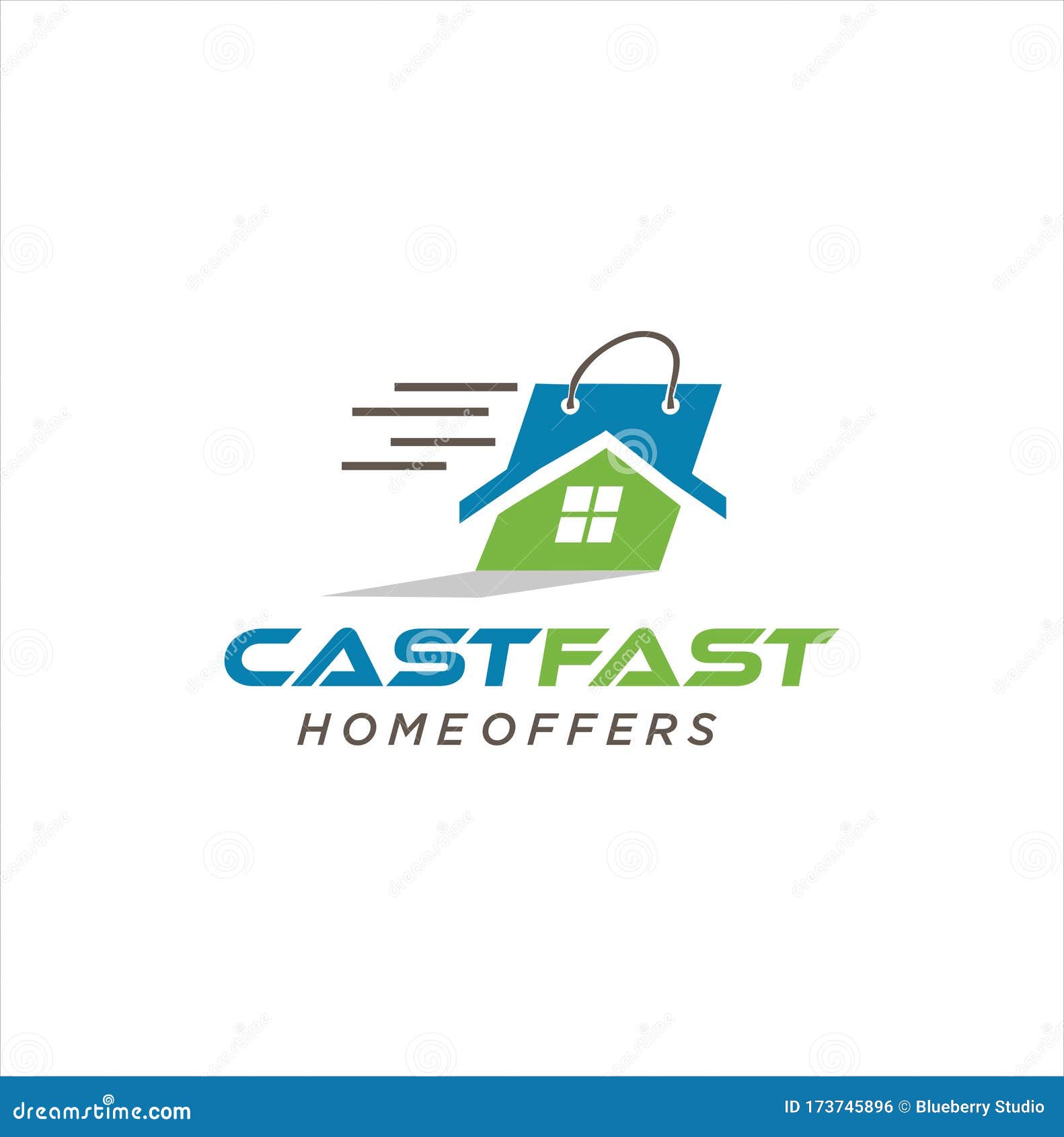 Home Offers Logo Cast Fast Design Vector Stock . Buy Fast Home Logo ...