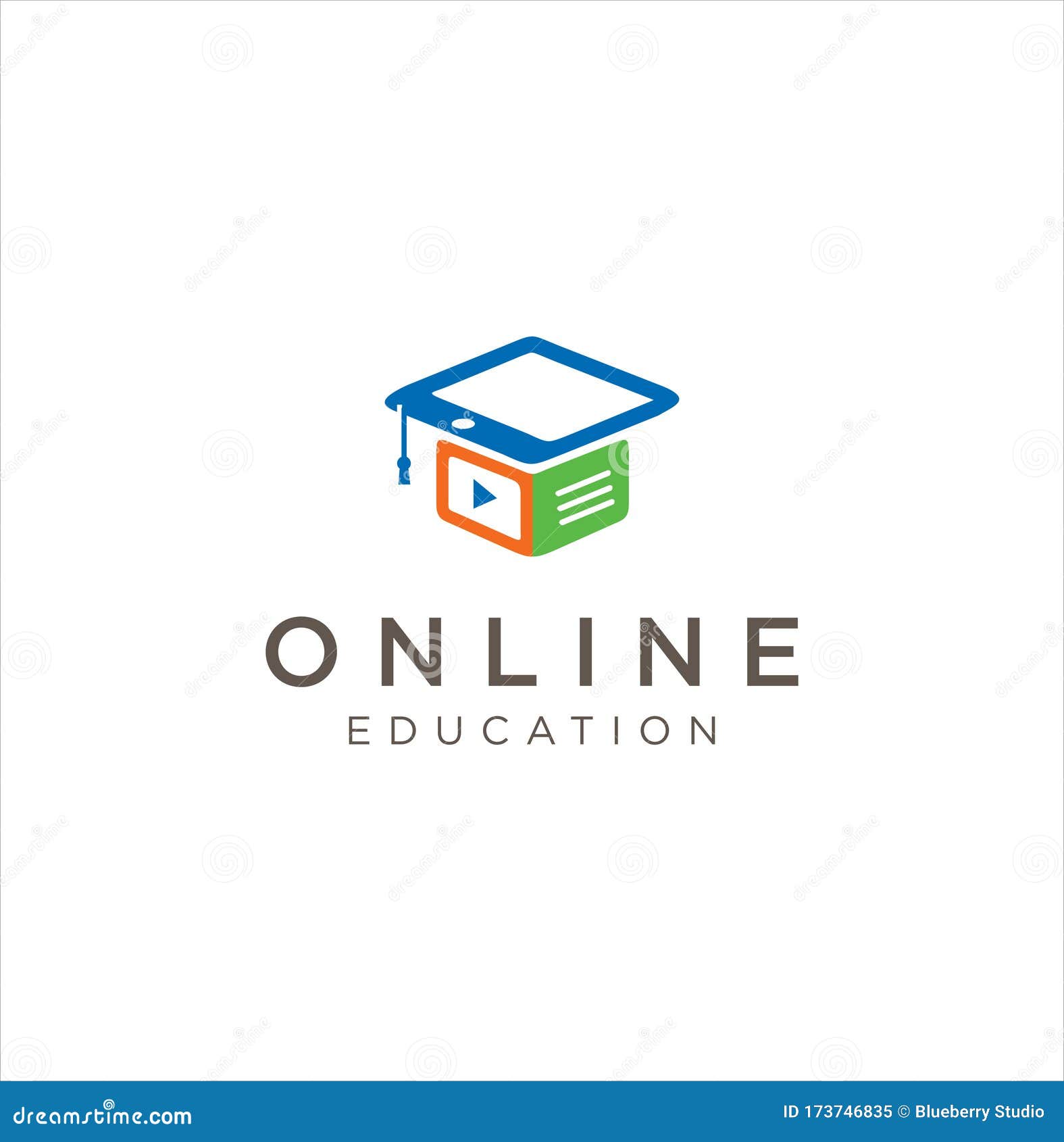 Media Education Logo . Digital School Book Online Education Logo and ...