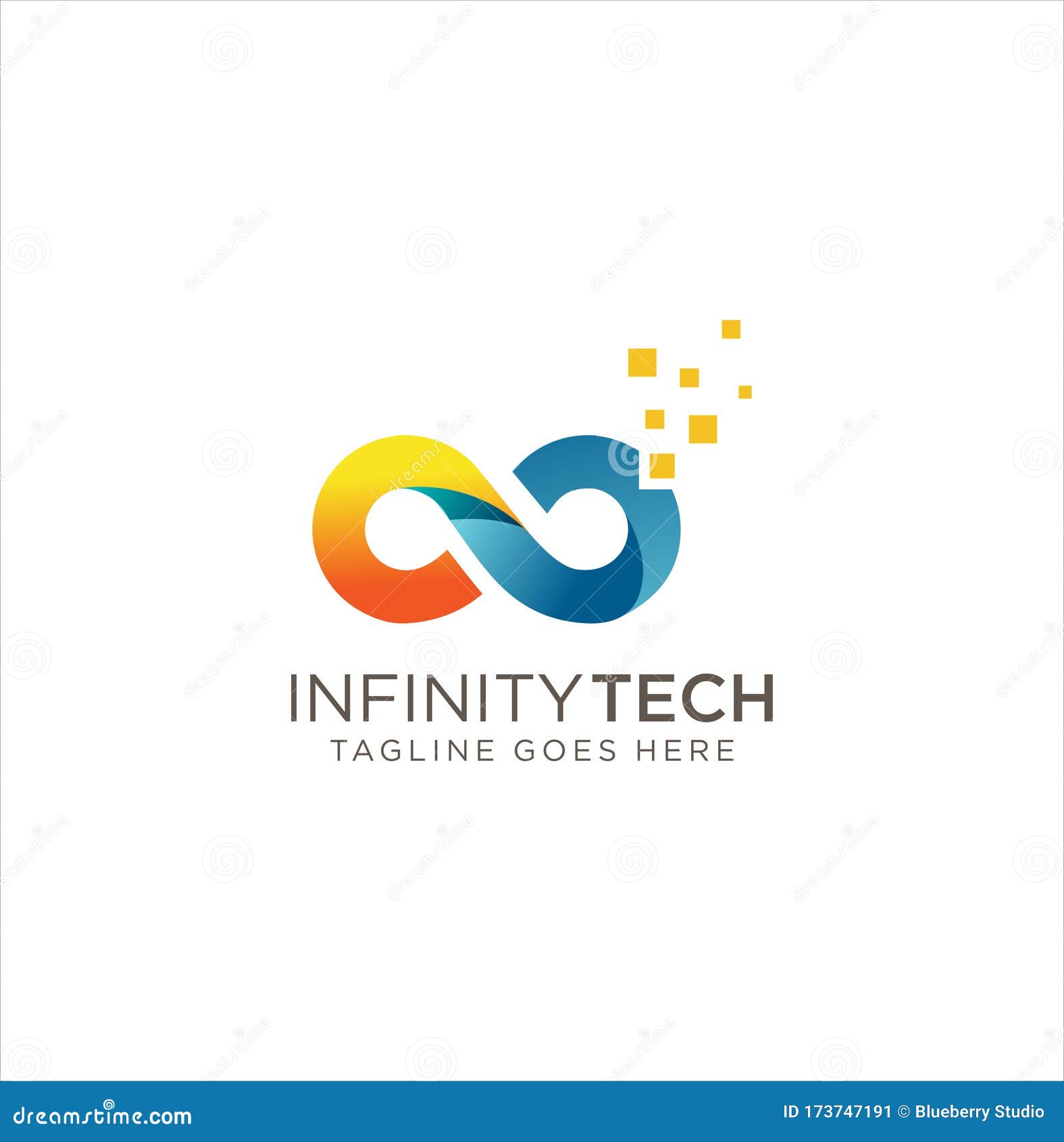 Infinity Tech Logo Design Template Illustration . Infinity Logo With ... Infinity Tech Logo Design Template Illustration . Infinity Logo With ...