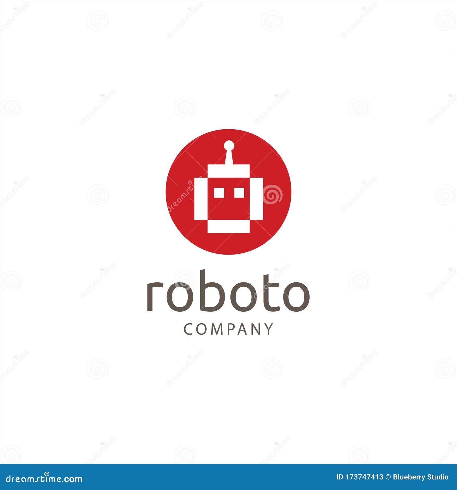 Robot Logo Design Concept. Universal Robotic Logo Design Vector Stock ...