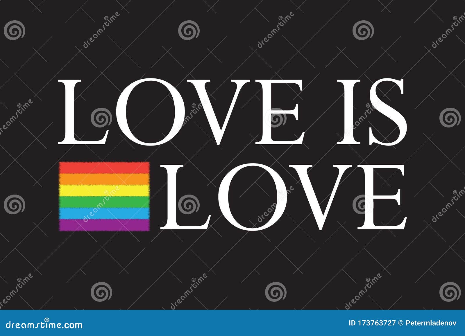 Love is Love Rainbow Concept. LGBT Lesbian, Gay, Bisexual Transgender ...