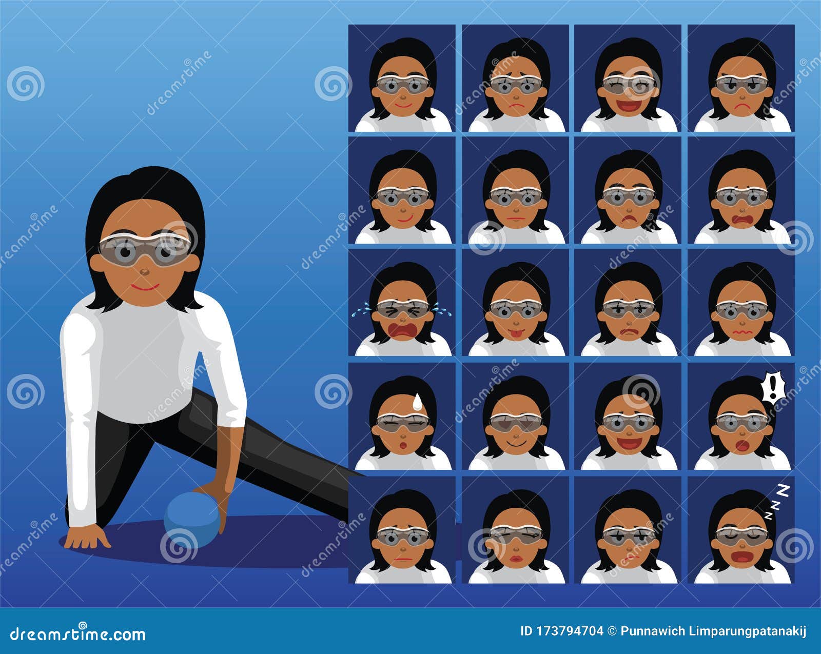 Para-Athlete Boccia Cartoon Character Vector Illustration-01 ...