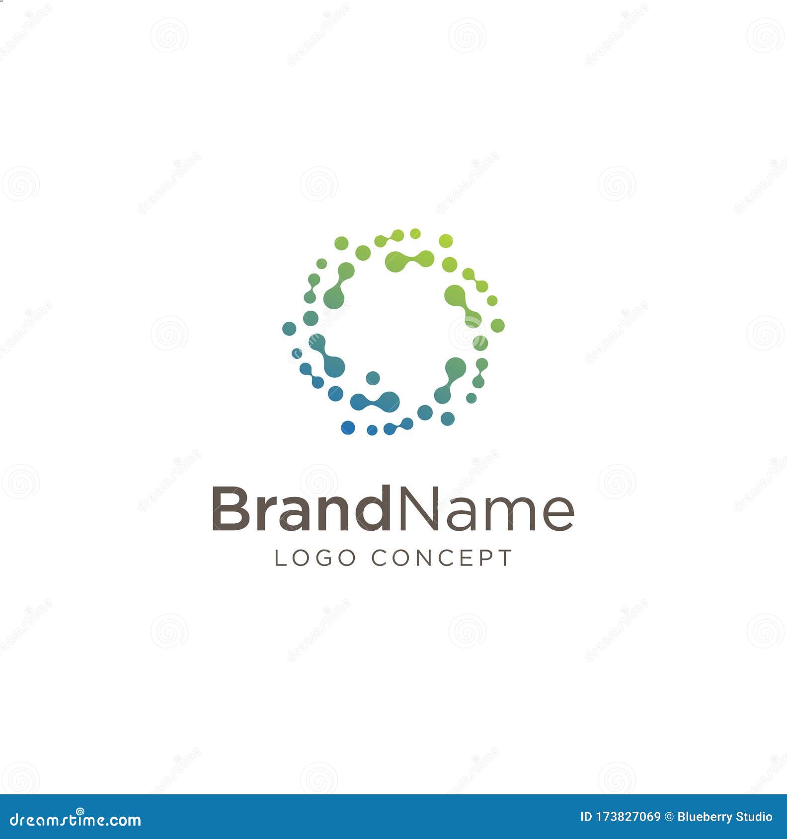 Circle Tech Logo .circle Round Flow Shape Modern Icon for Construction ...