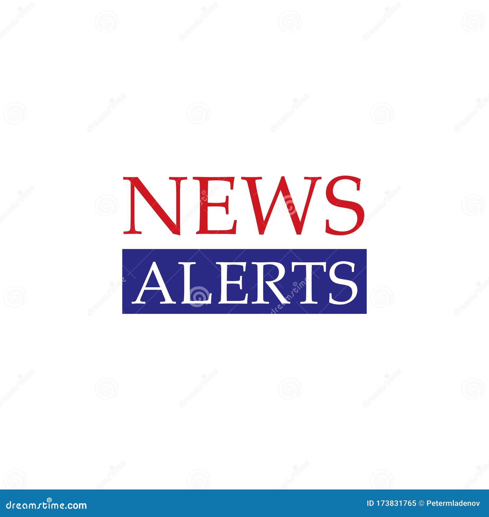 News Alerts Text Banner Template. Breaking News Logo, Tv Design Element ...