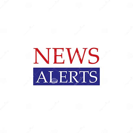 News Alerts Text Banner Template. Breaking News Logo, Tv Design Element ...