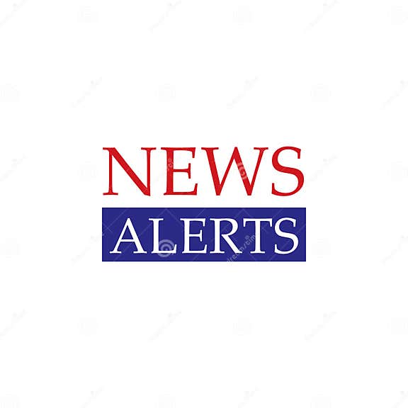 News Alerts Text Banner Template. Breaking News Logo, Tv Design Element ...