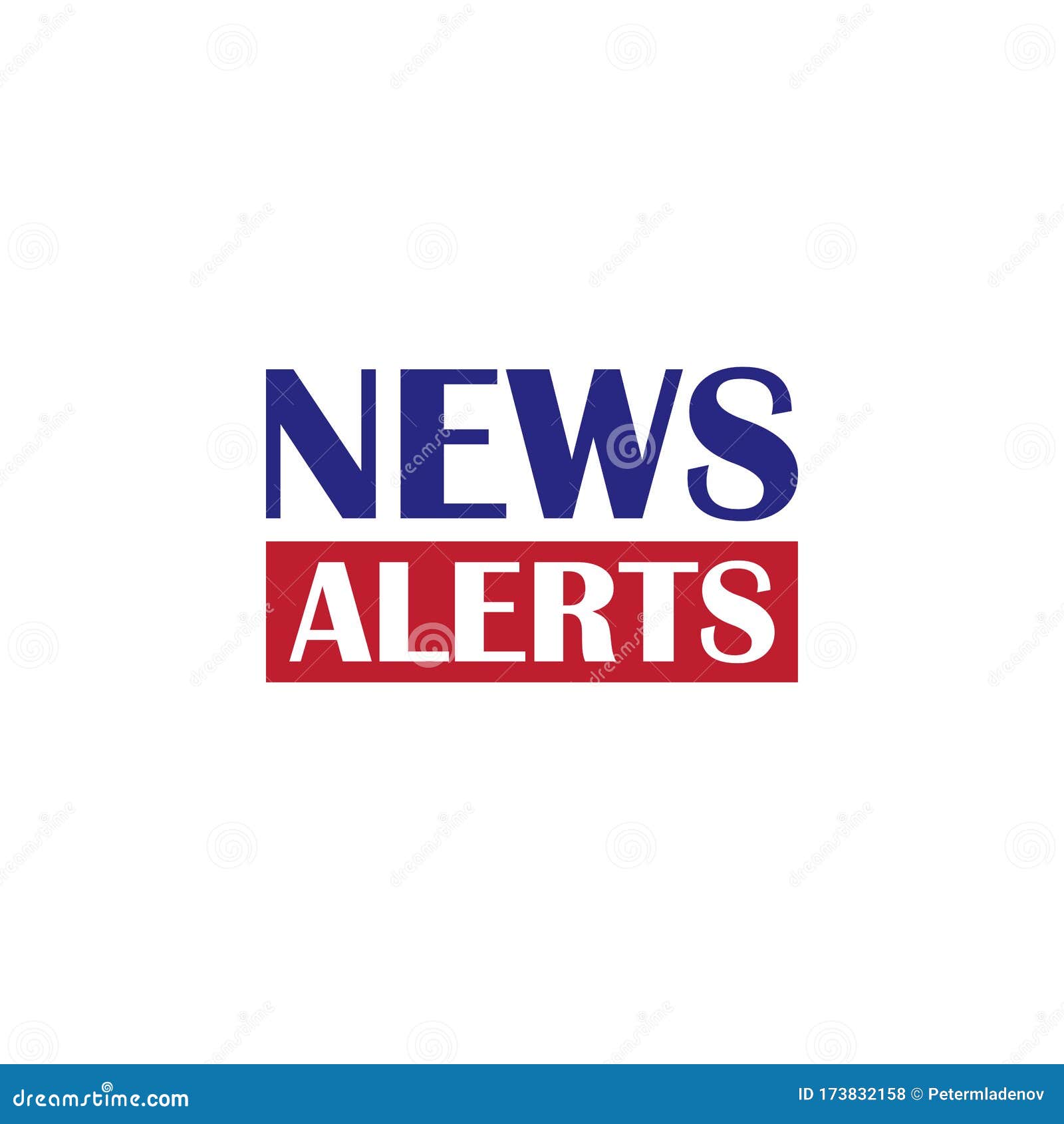 News Alerts Text Banner Template. Breaking News Logo, Tv Design Element ...