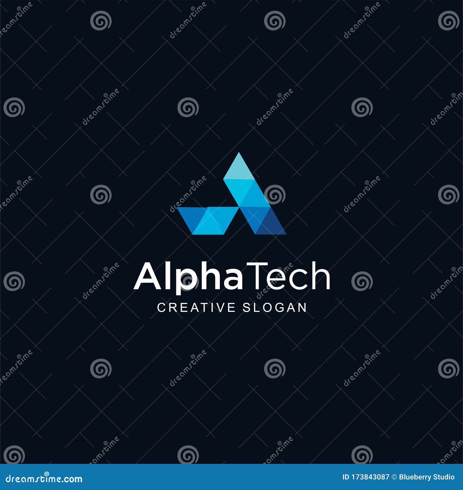 Abstract Letter a Tech Logo Colorful Design Vector Stock . Triangle ...
