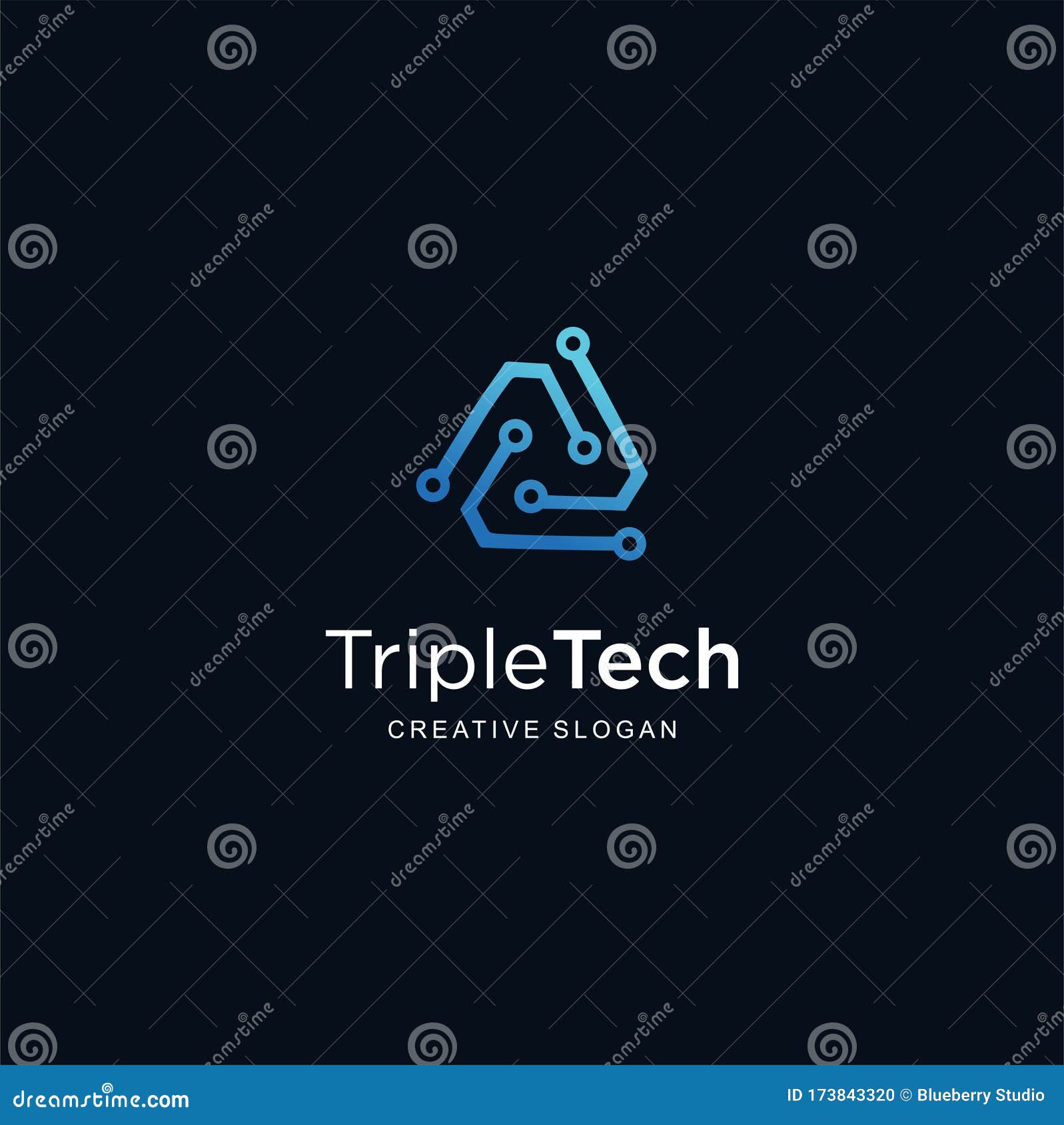 Abstract Letter a Tech Logo Colorful Design Vector Stock . Triangle ...