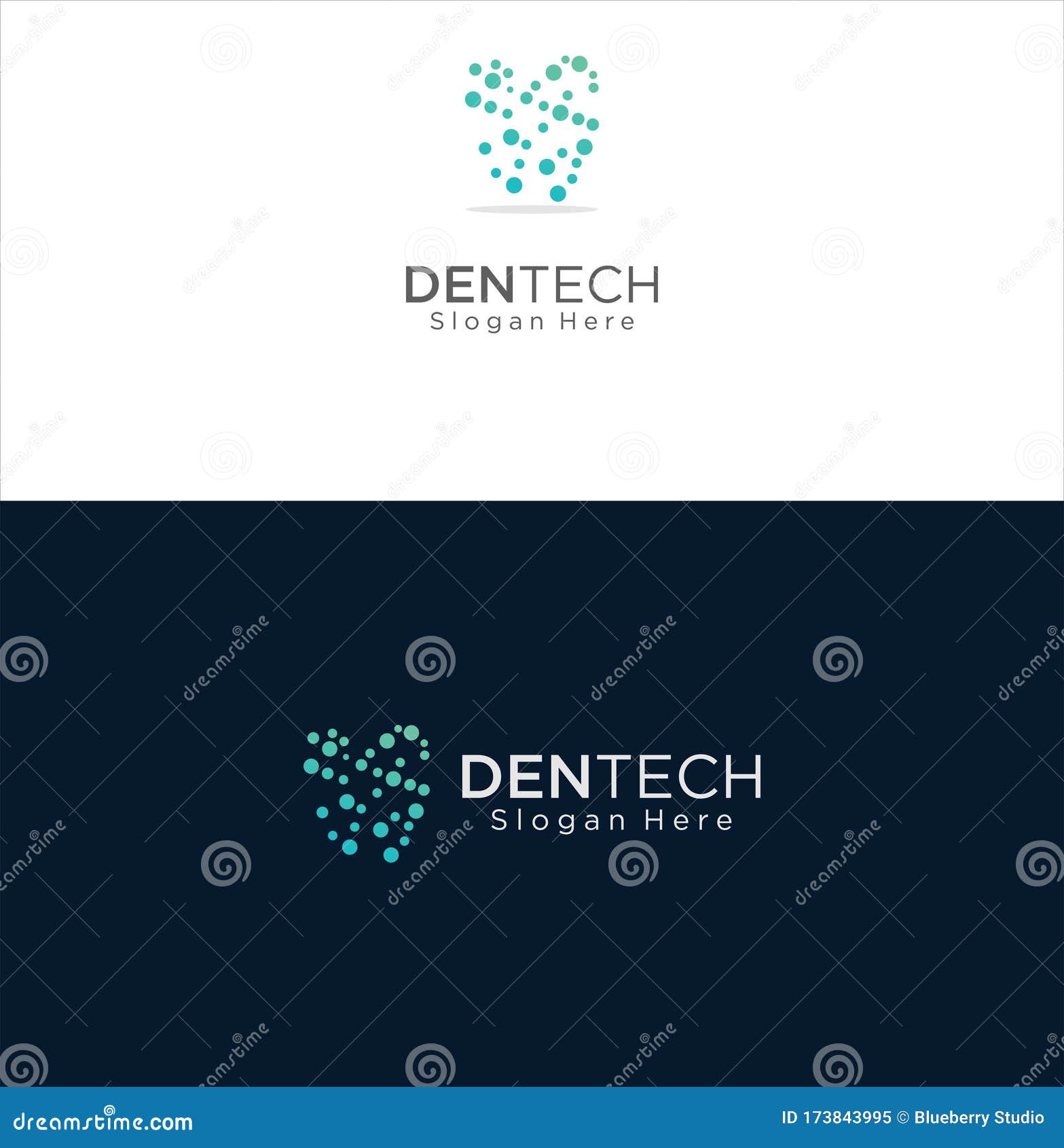 Tooth Dentist Dental Tech Logo Design Template . Abstract Teeth Dental ...