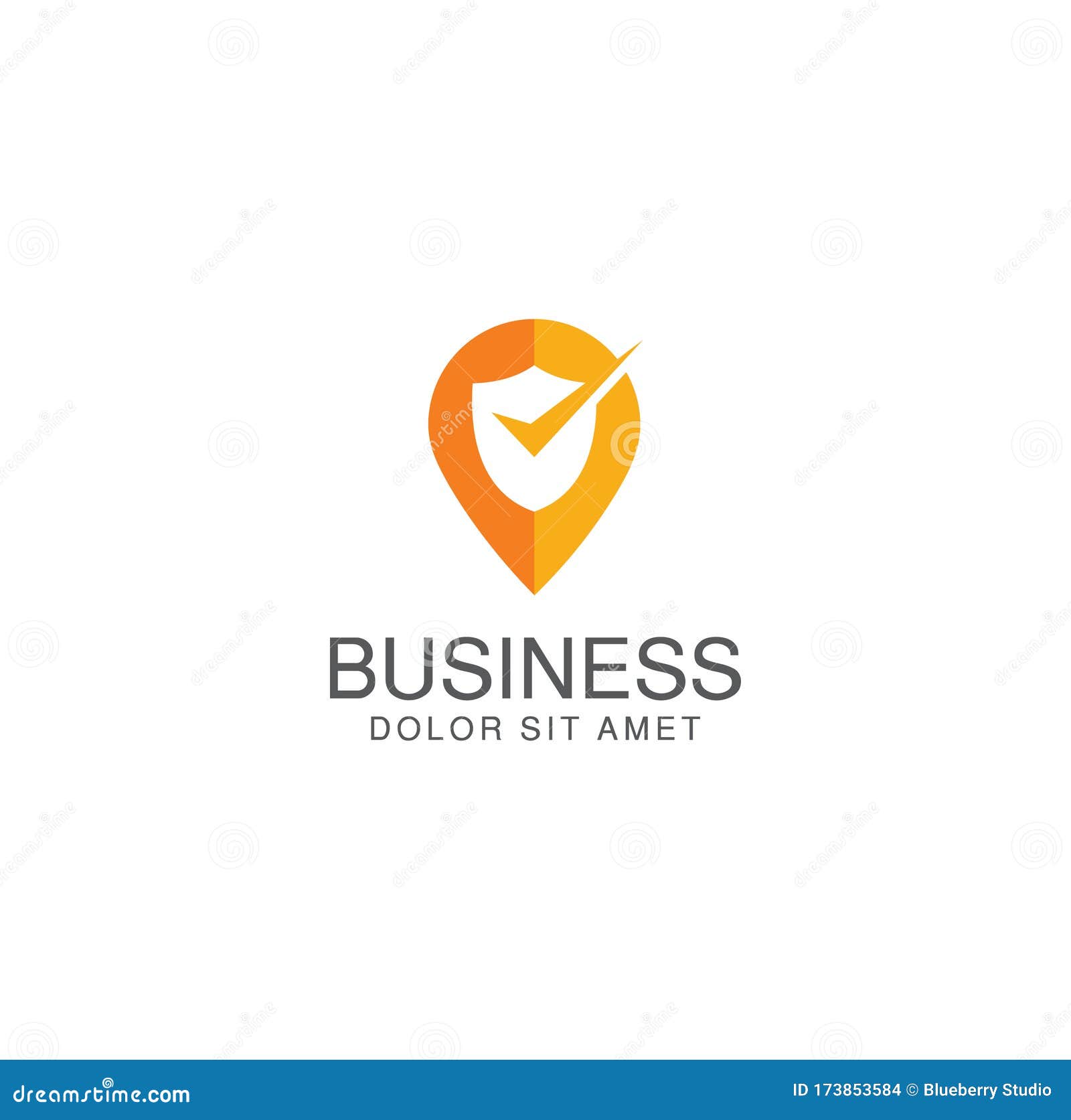 Security Map Logo Design Illustration . Secure Protect Logo Design ...