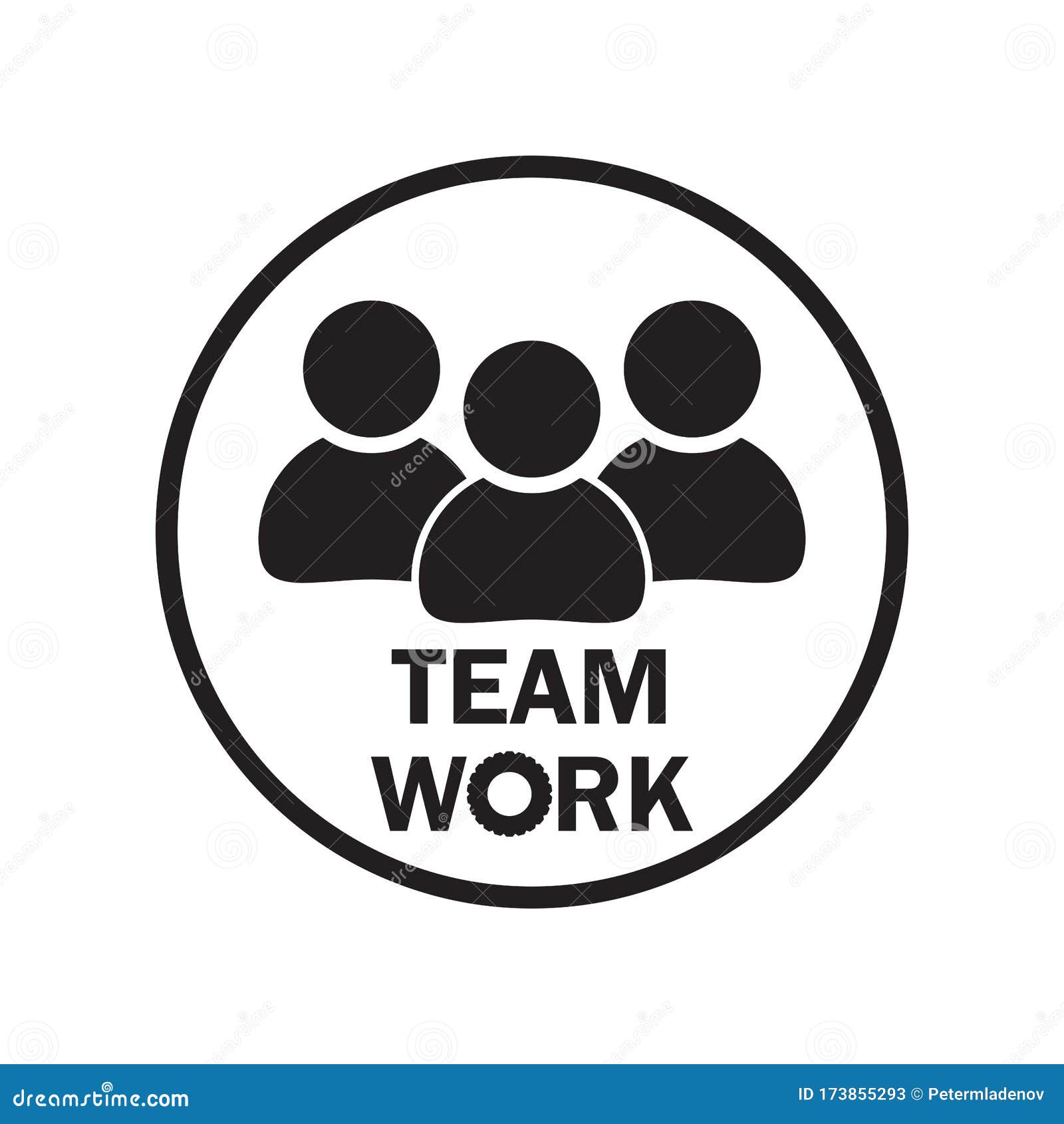 Teamwork Symbol. Icon for Web Site Design, Logo, App, Isolated on White ...