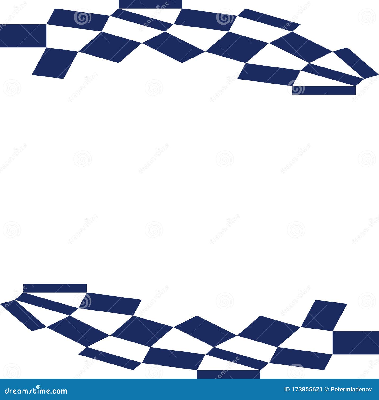 Square Blue Abstract Geometric Concept with White Background Vector ...