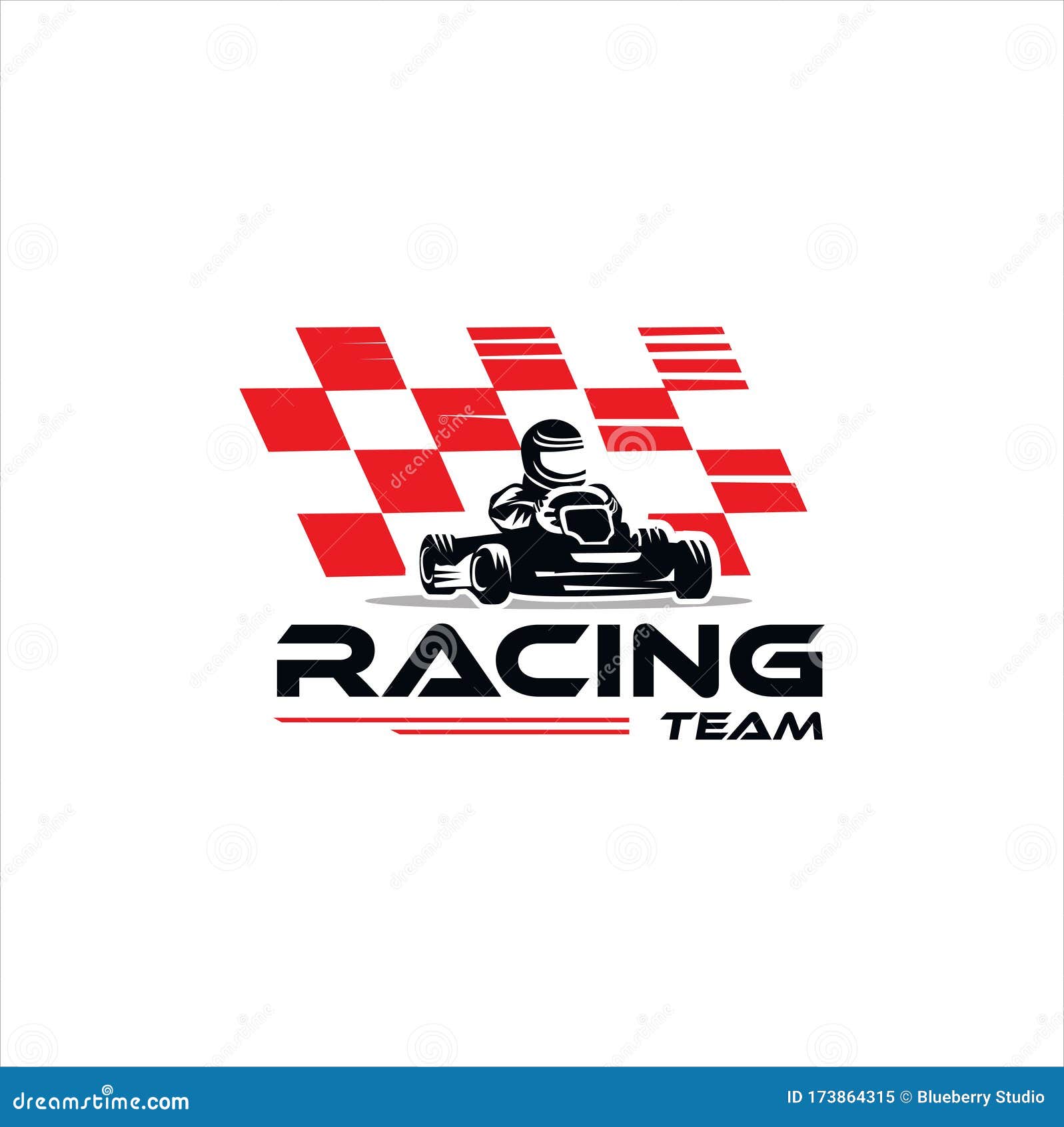 Karting Race Symbol Logo Emblem Template Vector Image . Go Kart Logo ...