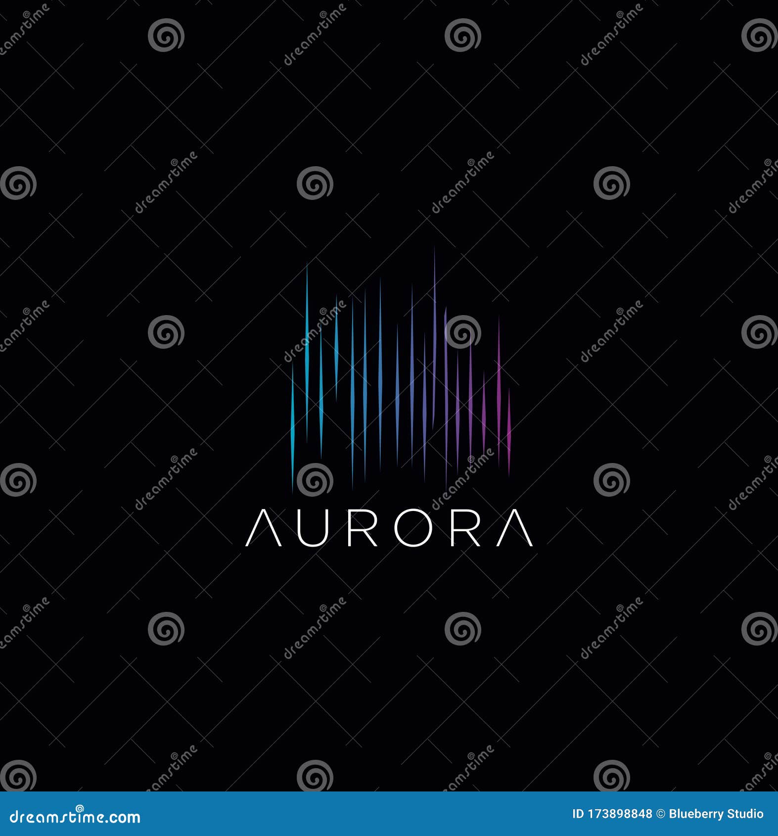 Aurora Icon On White Background. Simple Element Illustration From ...