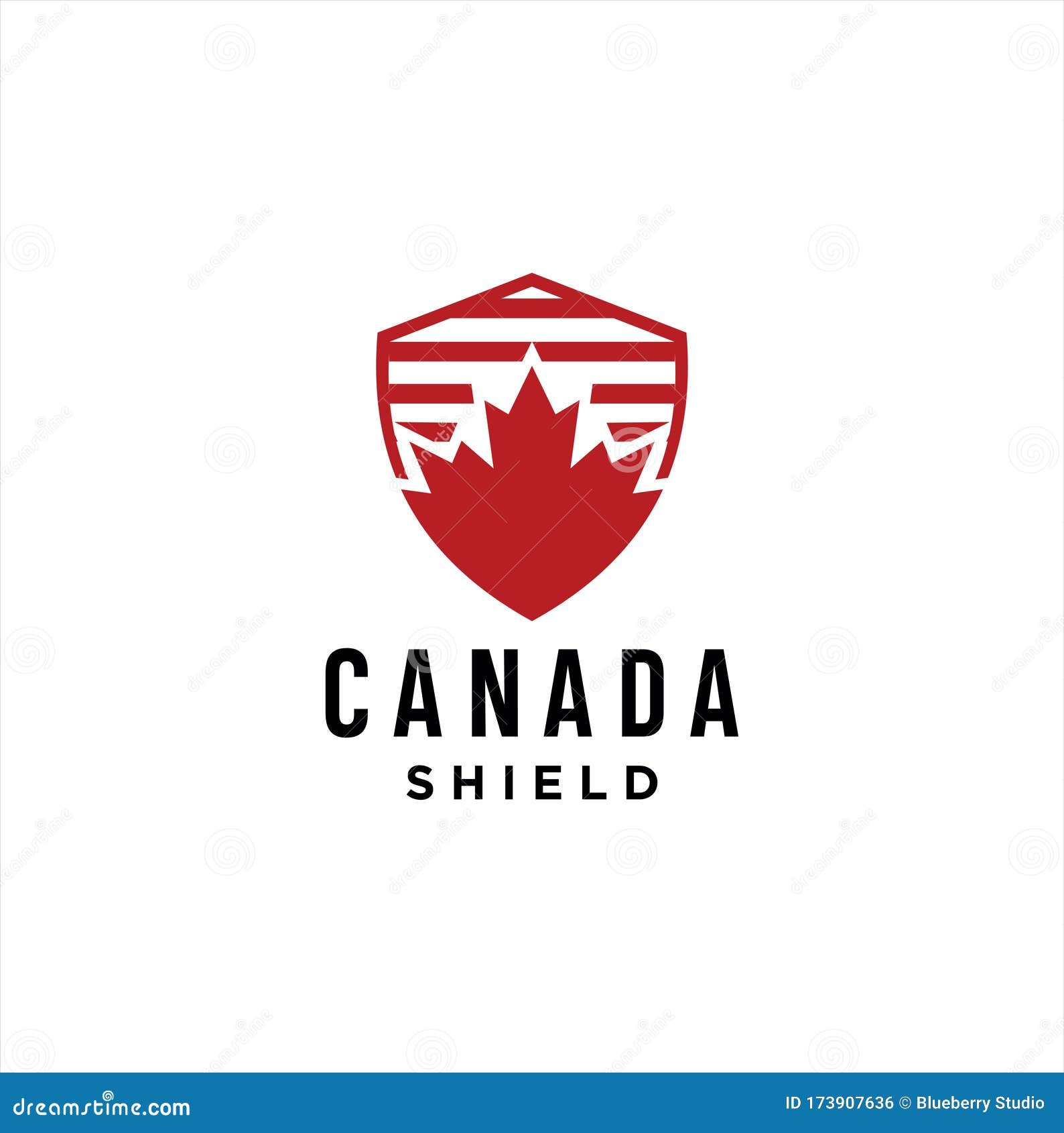 Maple Shield Logo Design . Canadian Shield Logo Design Vector ...