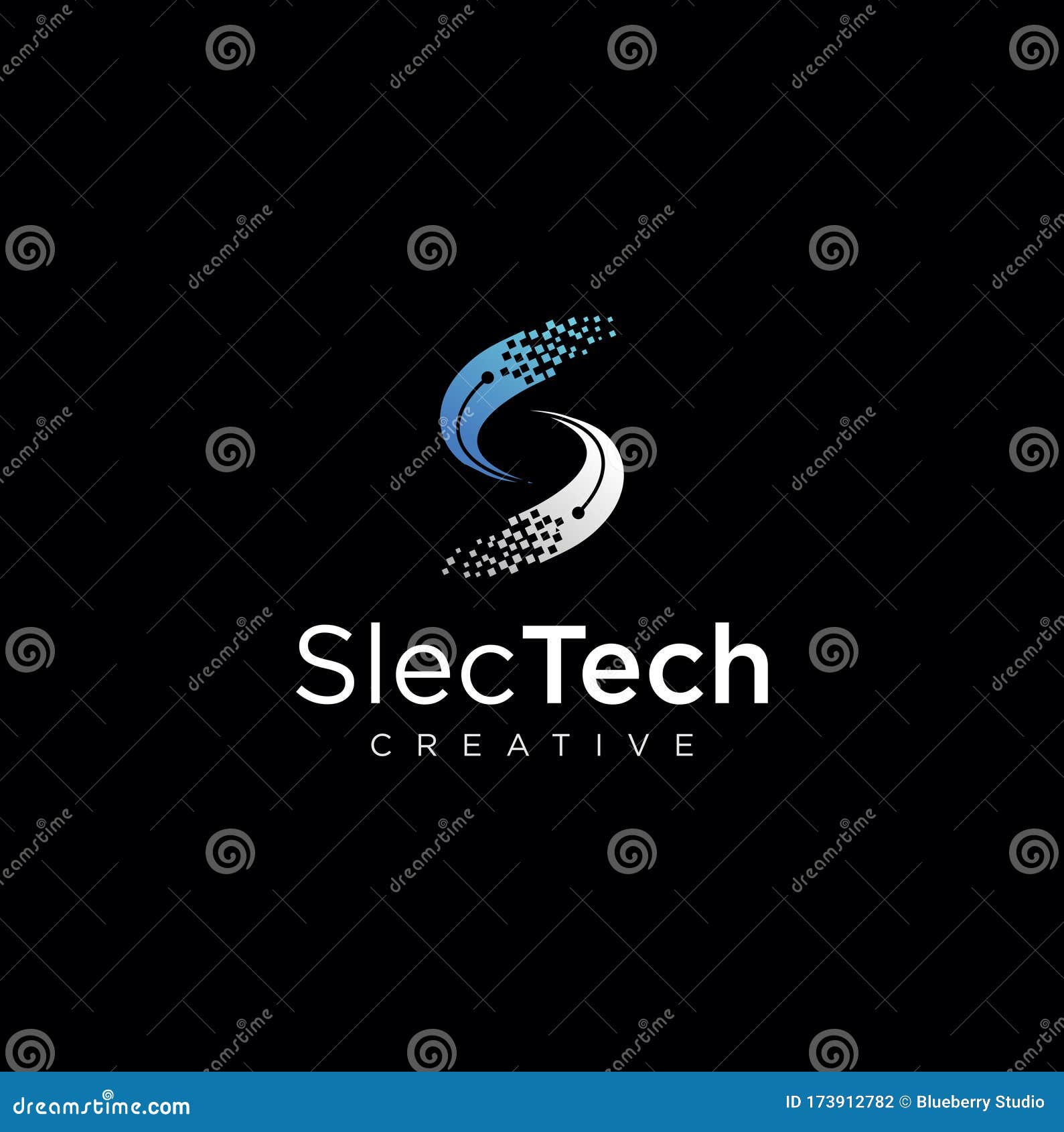 Letter S Tech Logo Design Illustration. S Tech Digital Logo Design ...