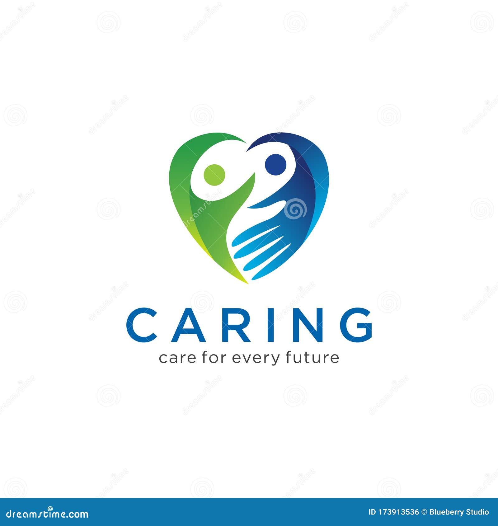 Caring Logo Design Vector Stock Illustration . we Care Logo . Caring ...